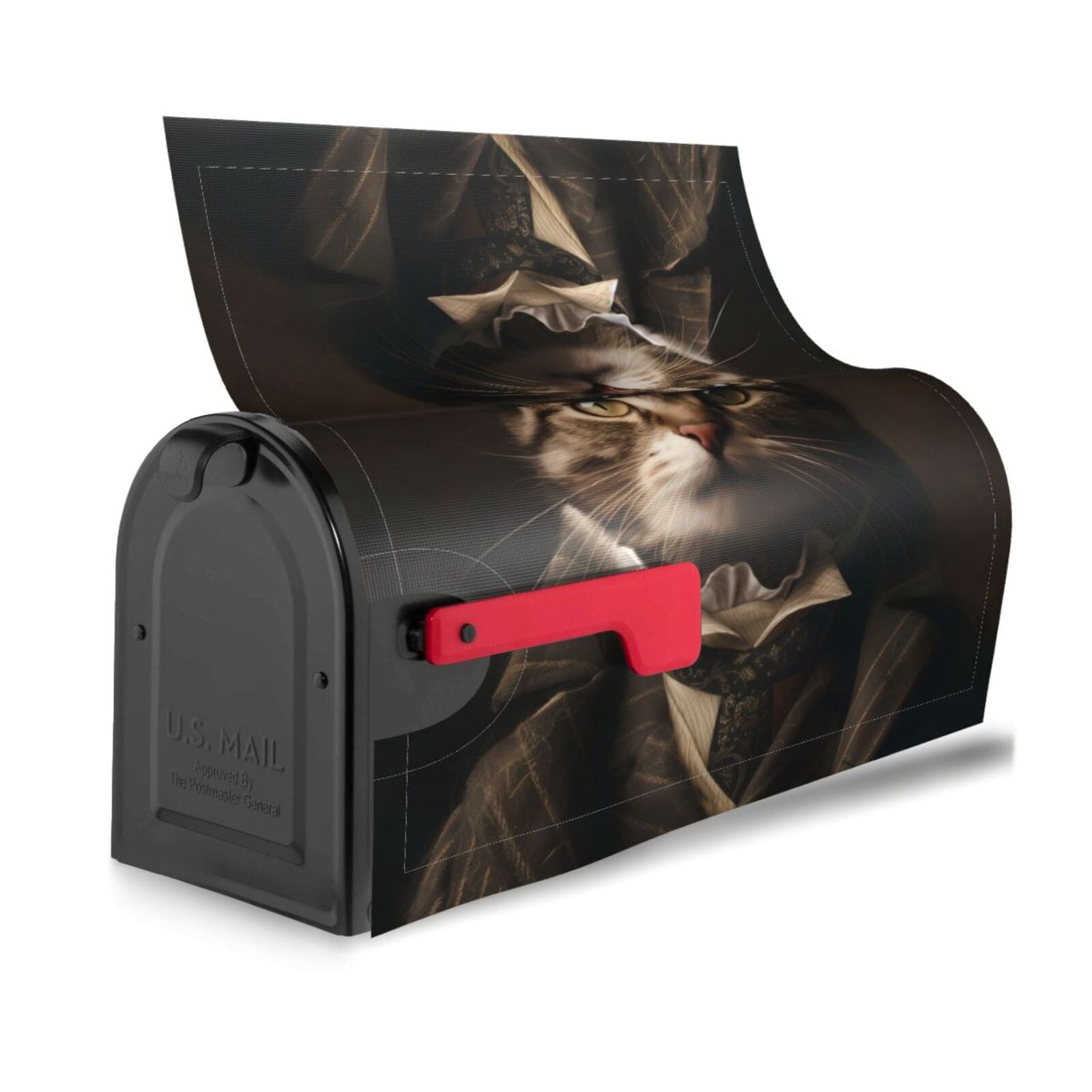 Bingfone Victorian Gentle Cat Magnetic Mailbox Cover Standard Size for ...