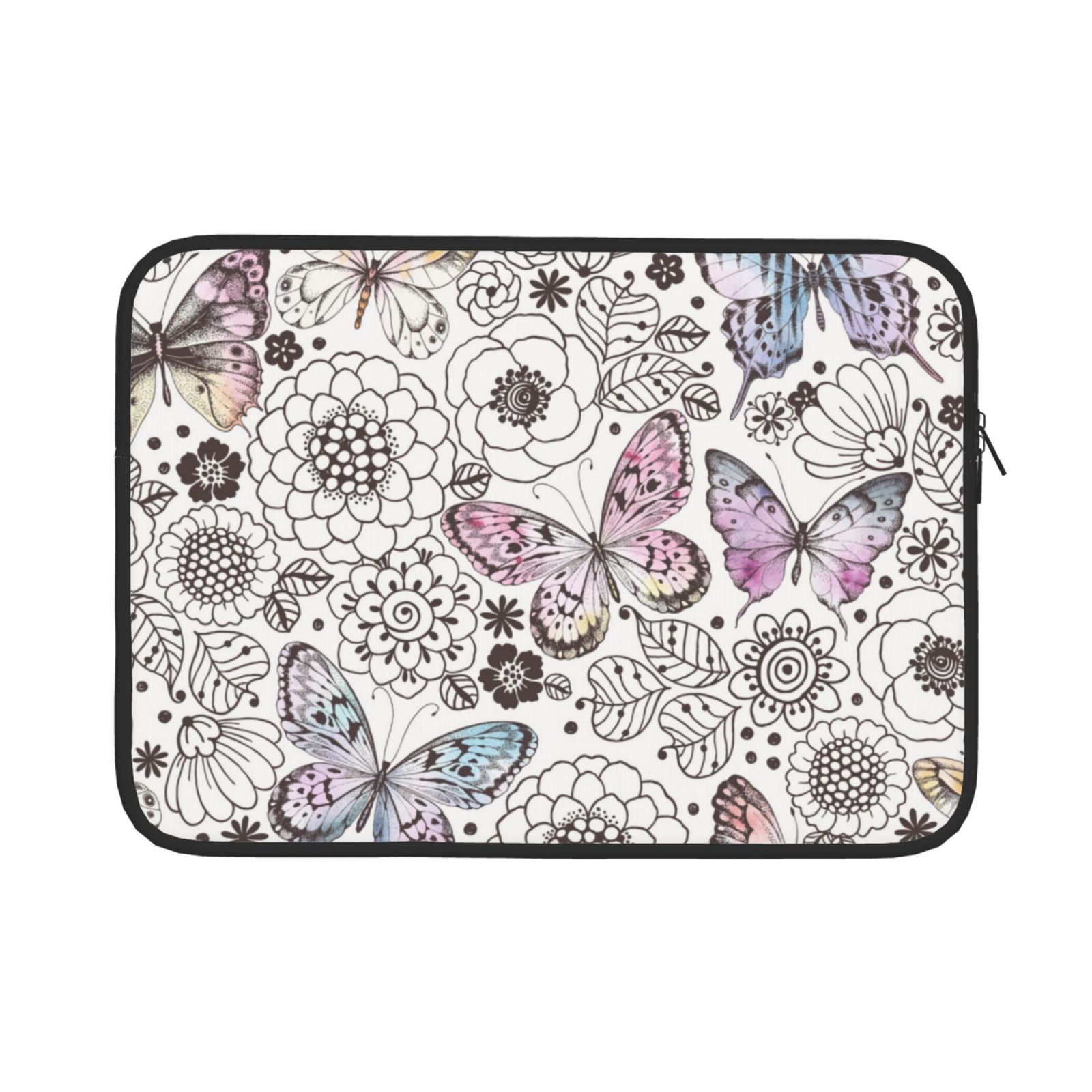 Bingfone Vintage Butterflies Laptop Sleeve Case 13 Inch, 360 ...