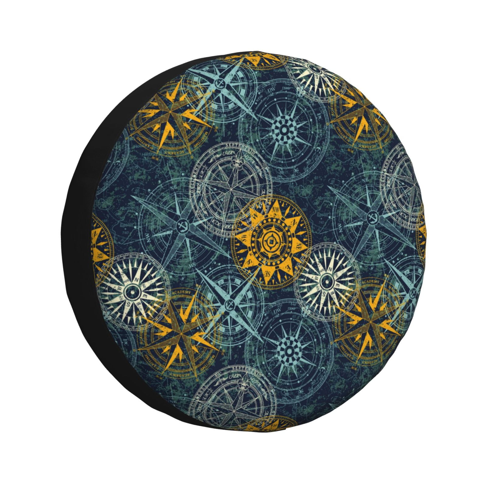 Bingfone Vintage Compass Spare Tire Cover Weatherproof Universal Wheel ...