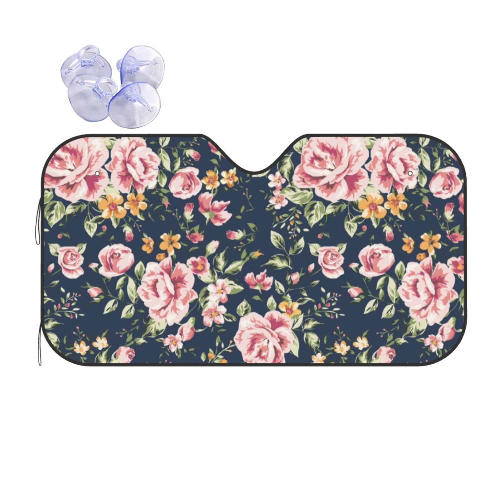 Bingfone Vintage Floral Car Windshield Sun Shade Protector Keep Your ...