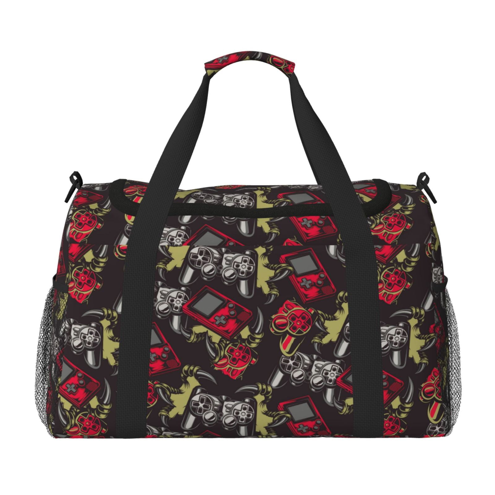 Bingfone Vintage Gaming Print Travel Duffel Tote Bag,Waterproof ...