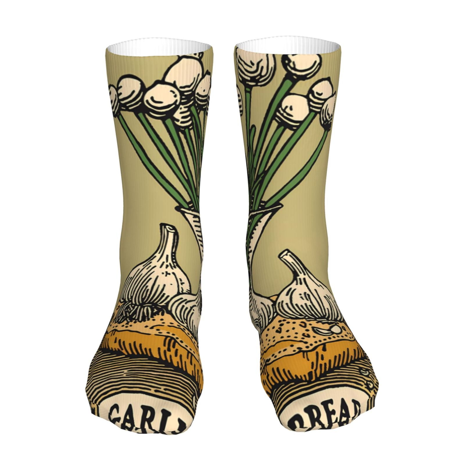 Bingfone Vintage Garlic Bread Illustration Prirnt Women's Men's Fun ...