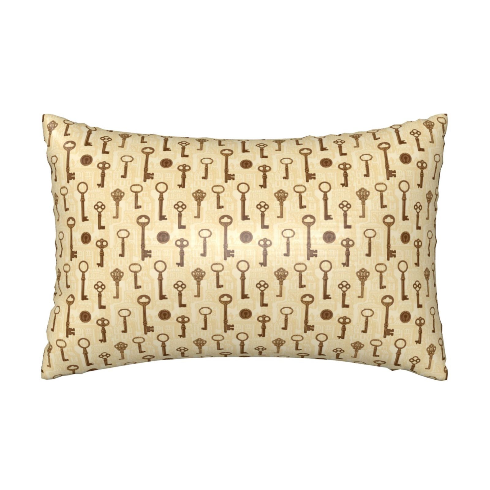 Bingfone Vintage Keys Print Satin Pillowcase for Hair - Standard Size ...
