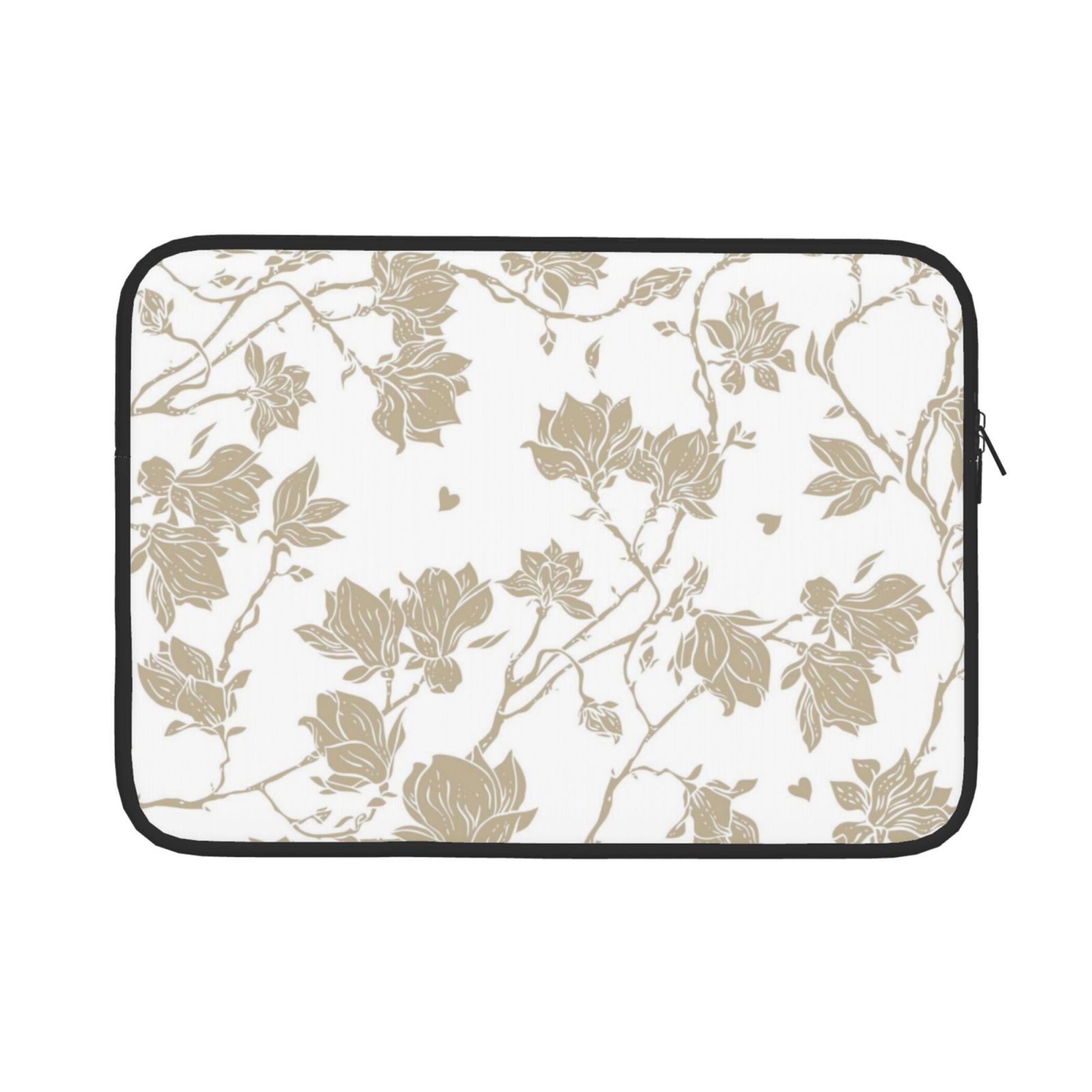 Bingfone Vintage Stylized White Color Laptop Sleeve Case 15 Inch, 360 ...