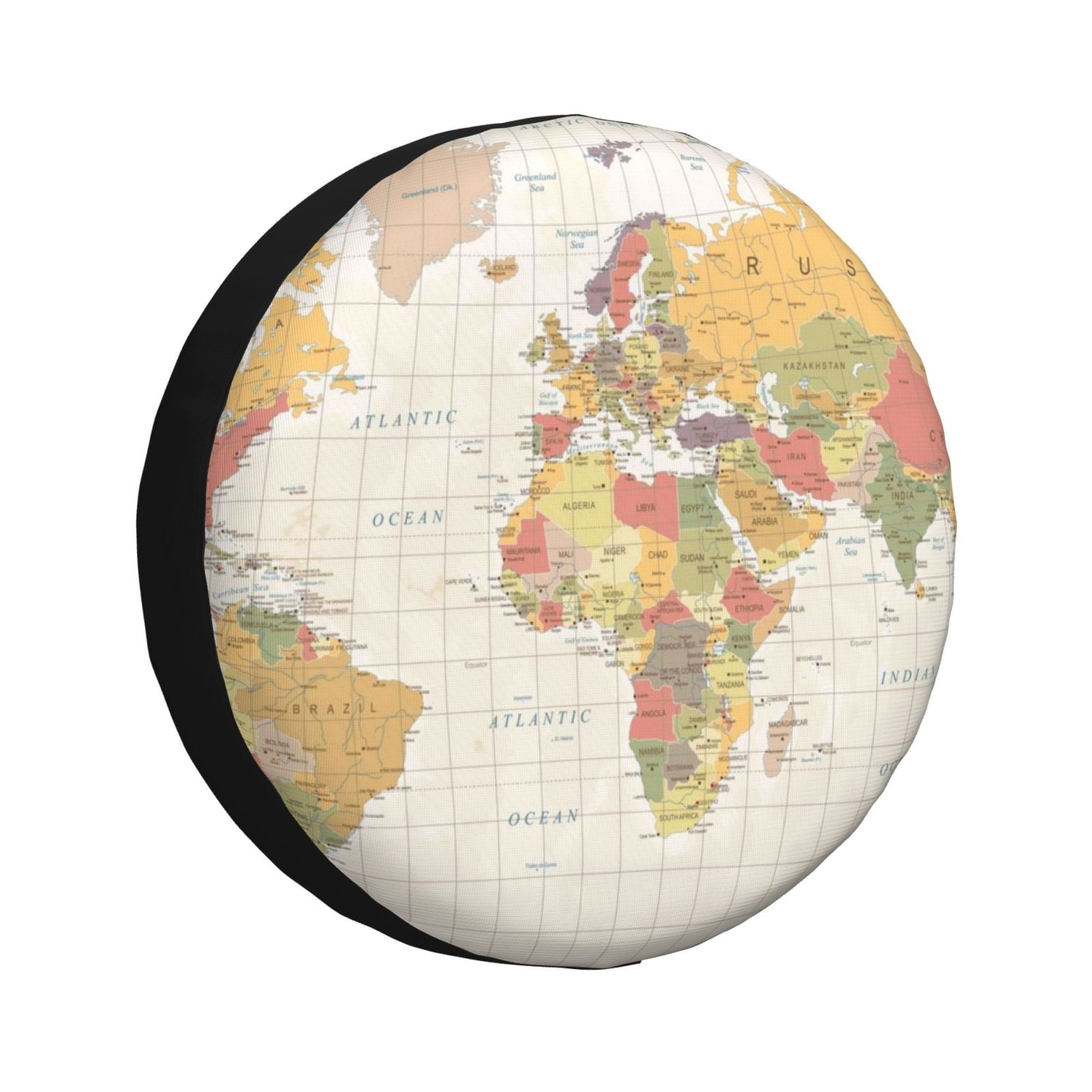 Bingfone Vintage World Map1 Spare Tire Cover Weatherproof Universal Wheel Protectors For Rv ...