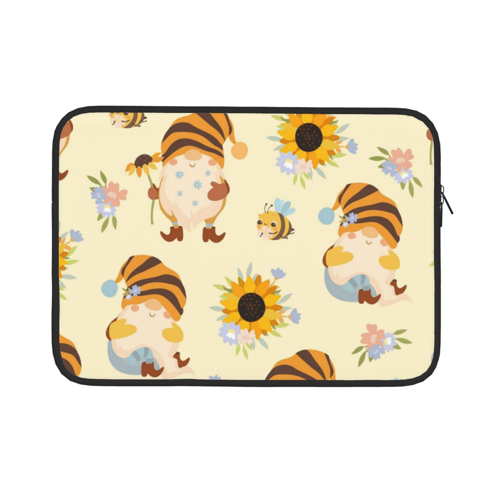 Bingfone Watercolor Bee Honey Honeycomb Bee Laptop Sleeve Case 13 Inch ...