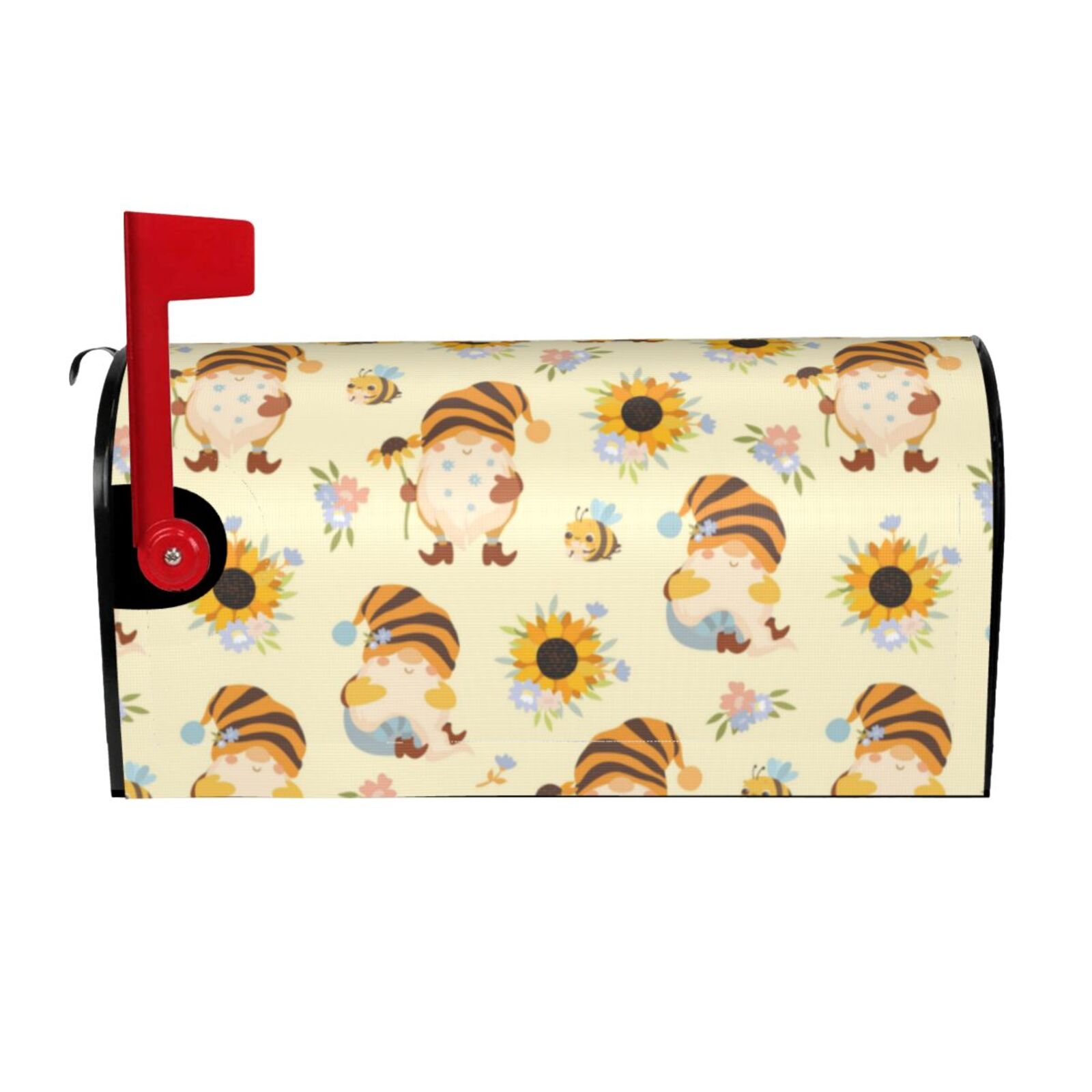 Bingfone Watercolor Bee Honey Honeycomb Bee Magnetic Mailbox Cover ...