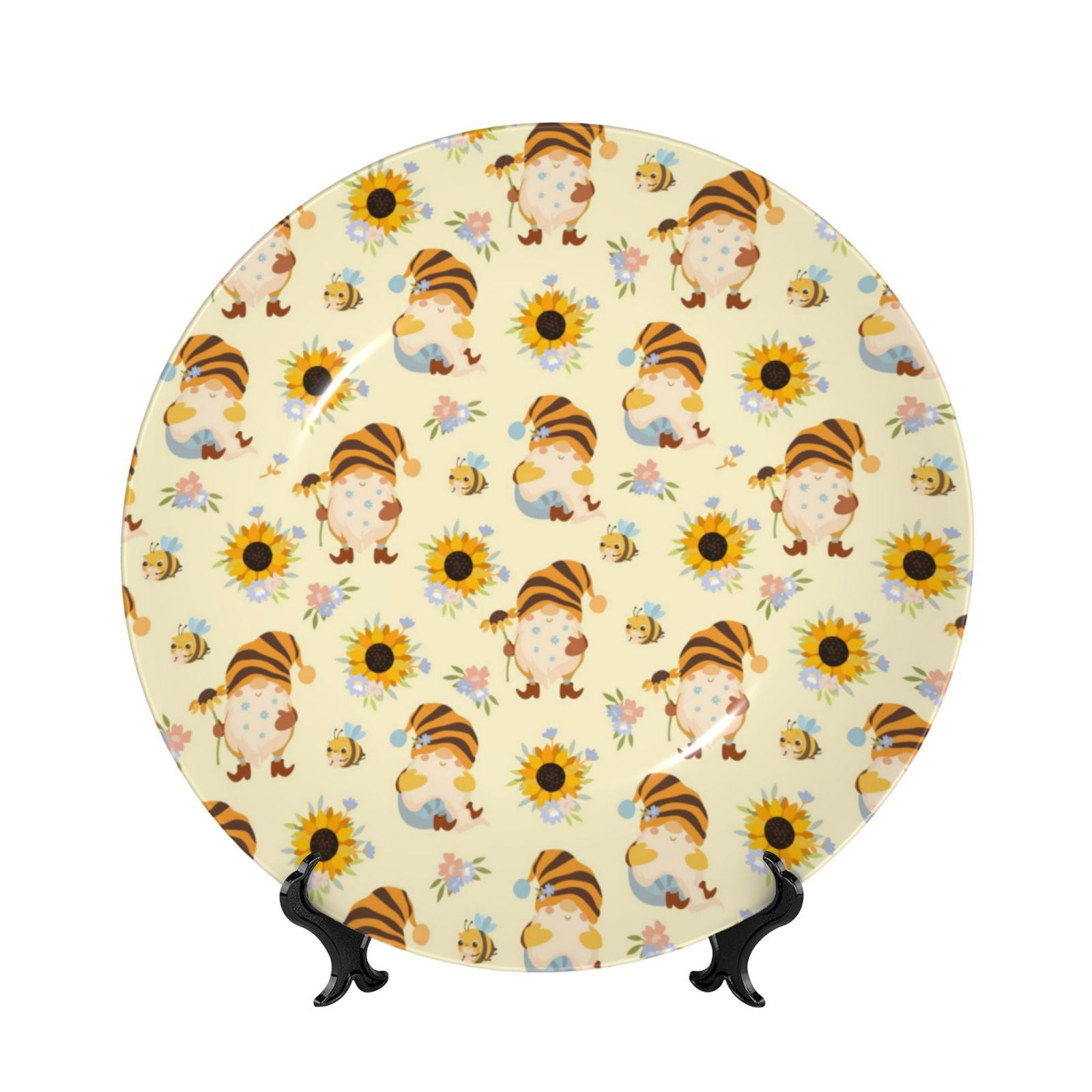 Bingfone Watercolor Bee Honey Honeycomb Bee Print Bone China Dinner ...