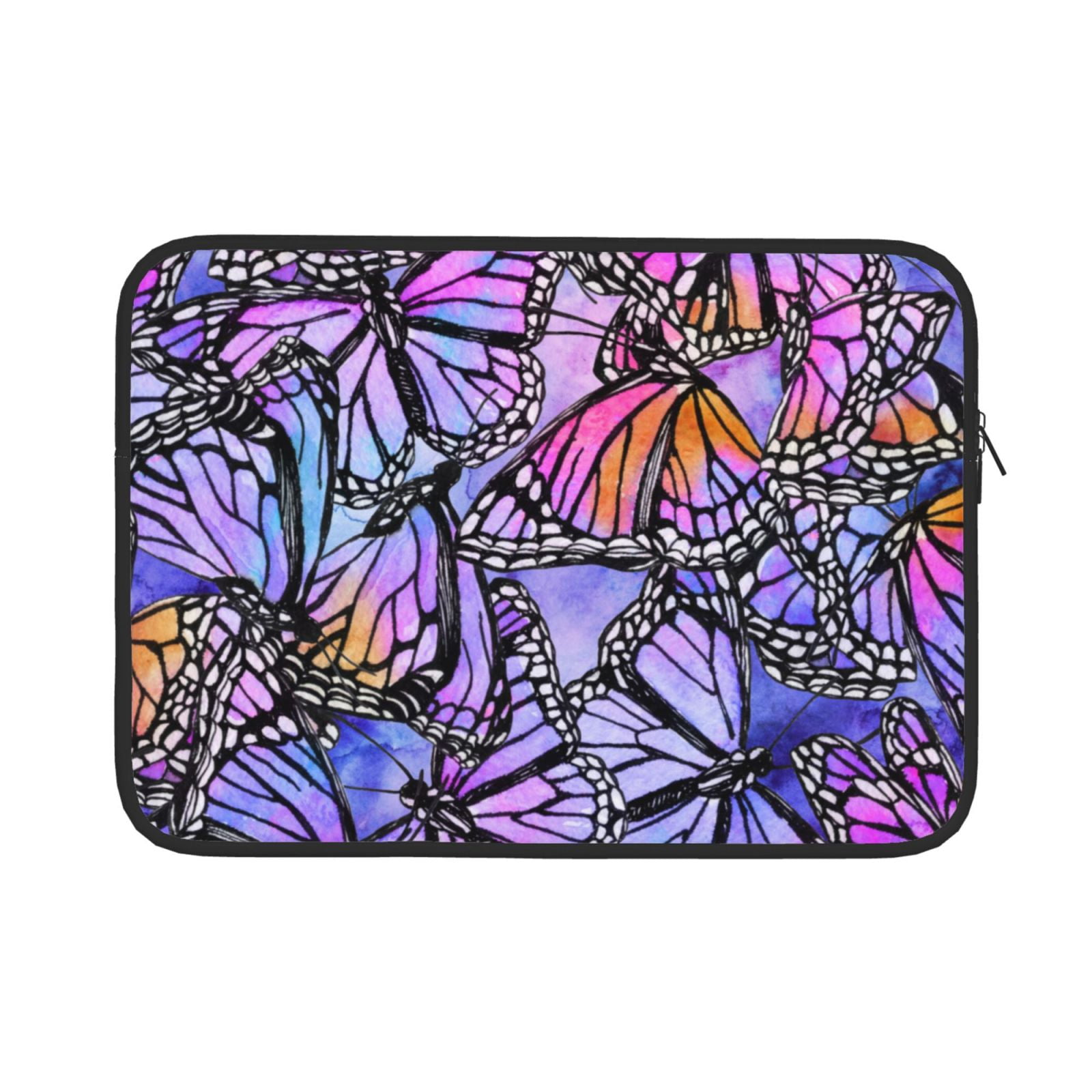 Bingfone Watercolor Butterflies Laptop Sleeve Case 13 Inch, 360 ...