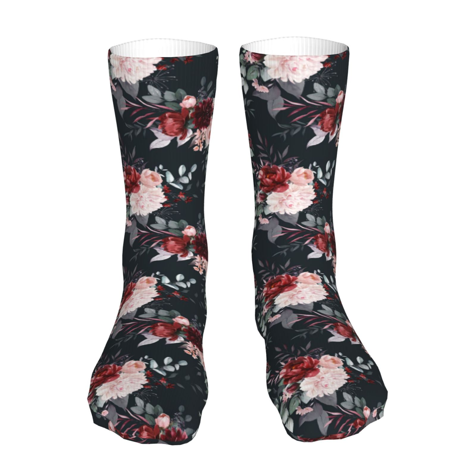 Bingfone Watercolor Floral Prirnt Women's Men's Fun Pattern and Solid ...