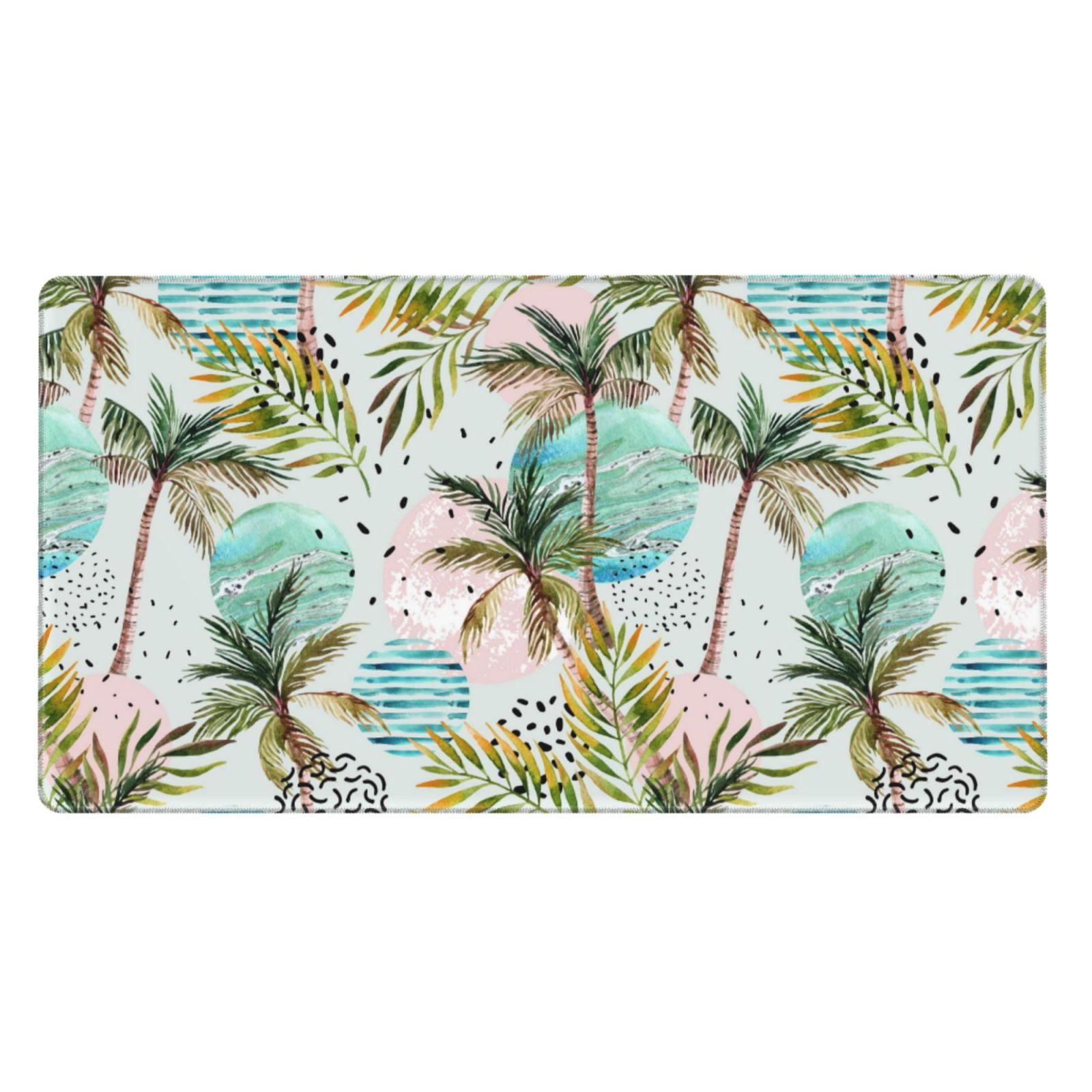 Bingfone Watercolor Palm Tree Large Gaming Mouse Pad,Extended Desk ...