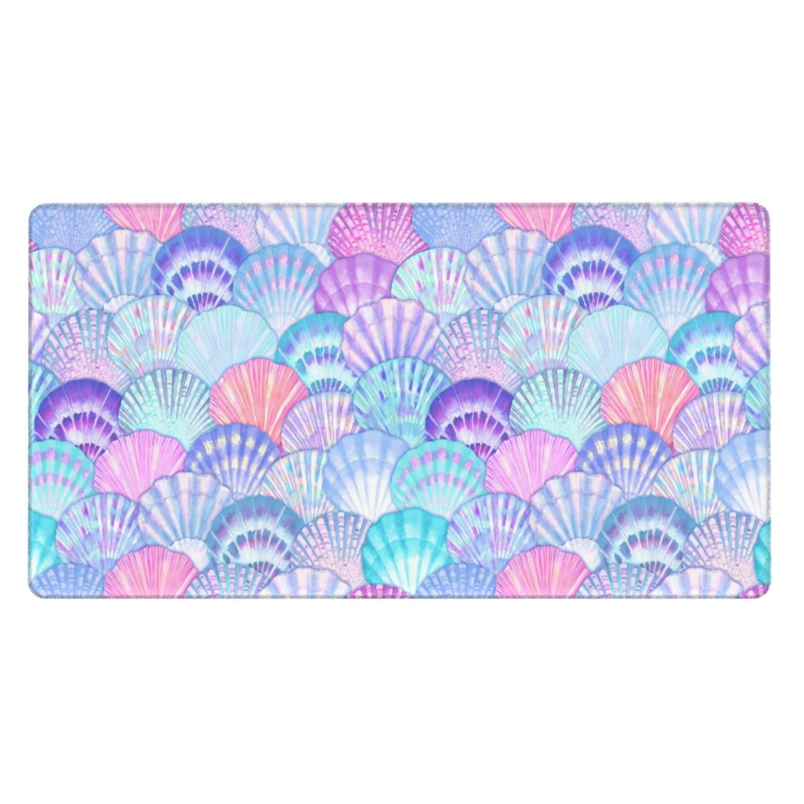 Bingfone Watercolor Sea Shells 1 Large Gaming Mouse Pad,Extended Desk ...