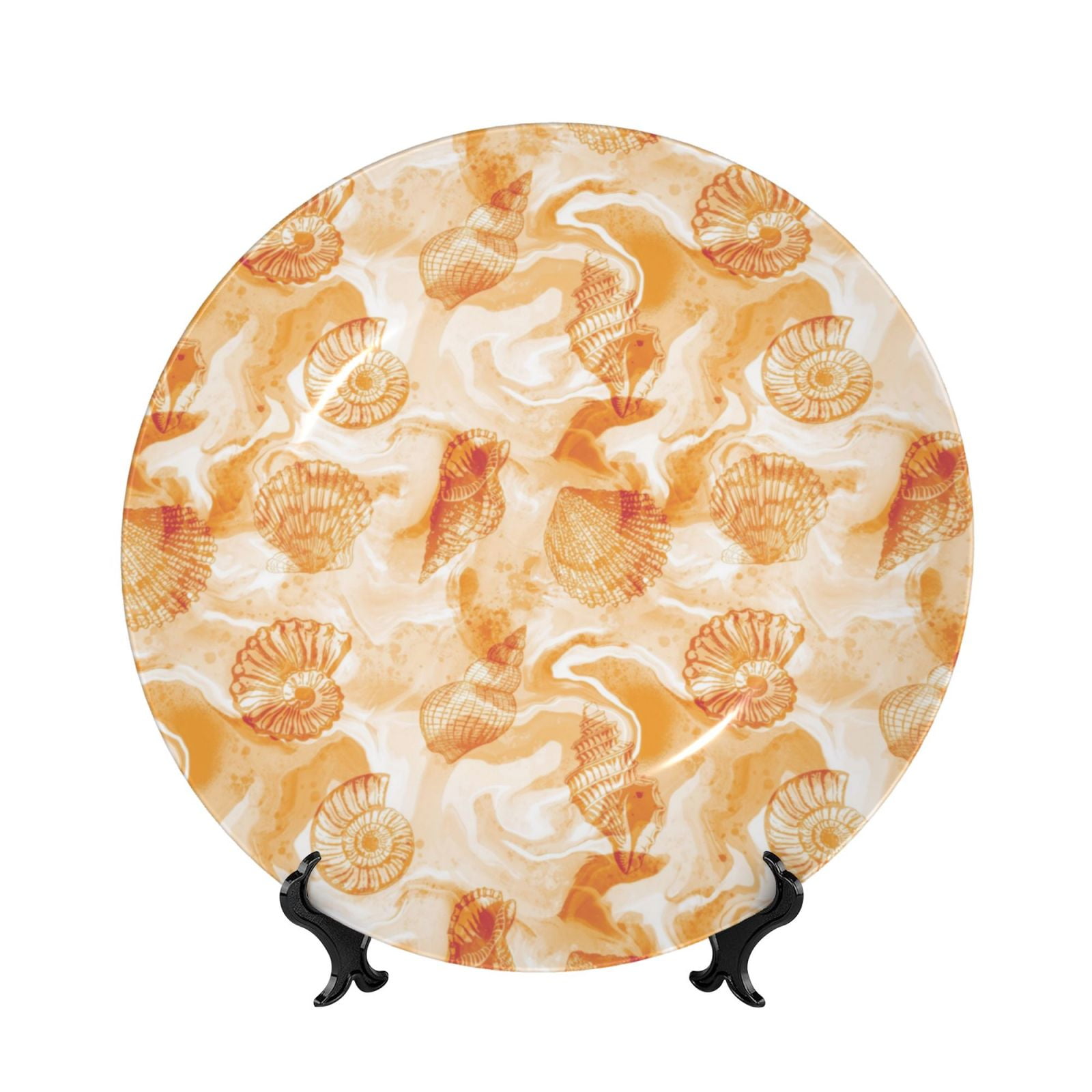 Bingfone Watercolor Sea Shells Print Bone China Dinner Decorative ...