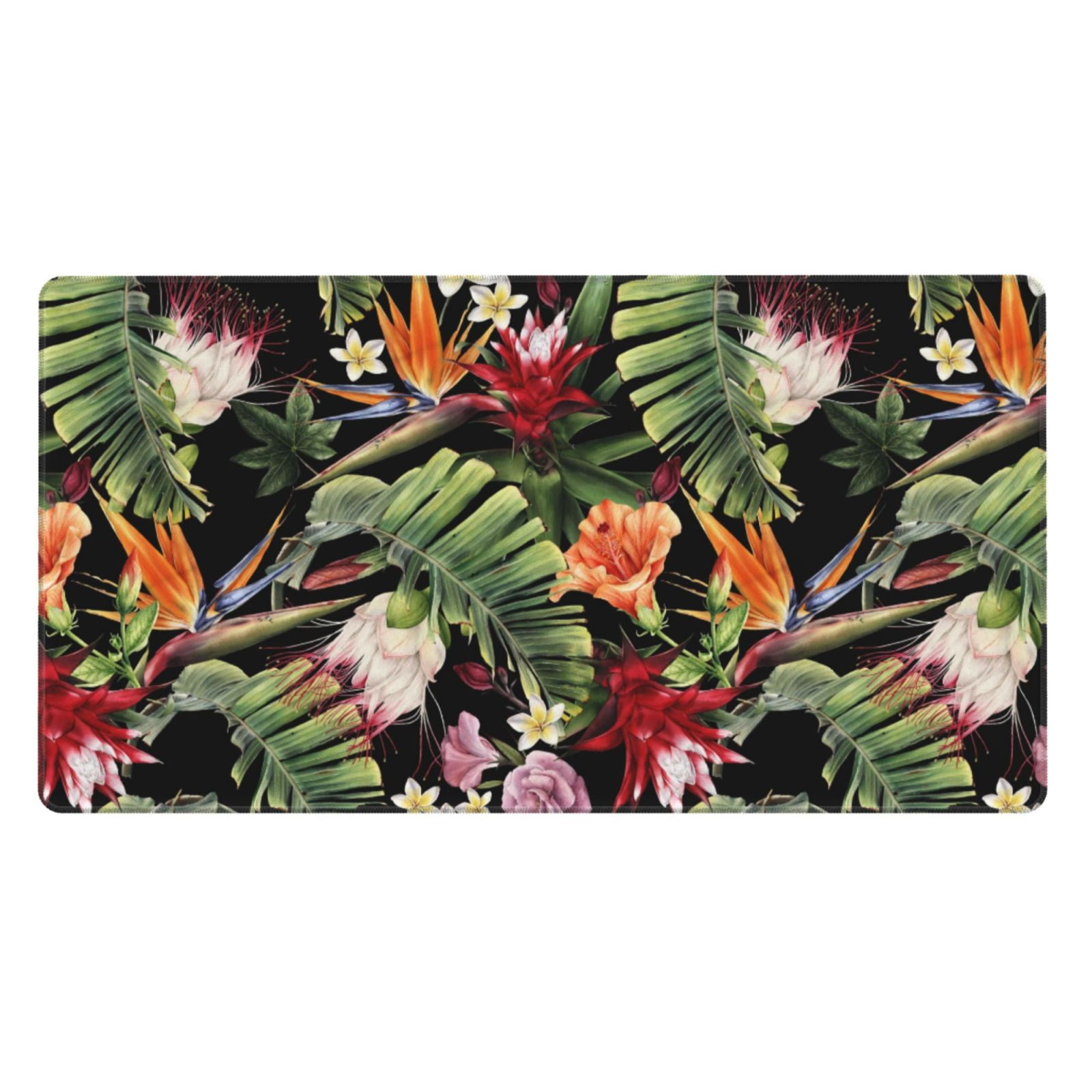 Bingfone Watercolor Tropical Flowers Large Gaming Mouse Pad,Extended ...