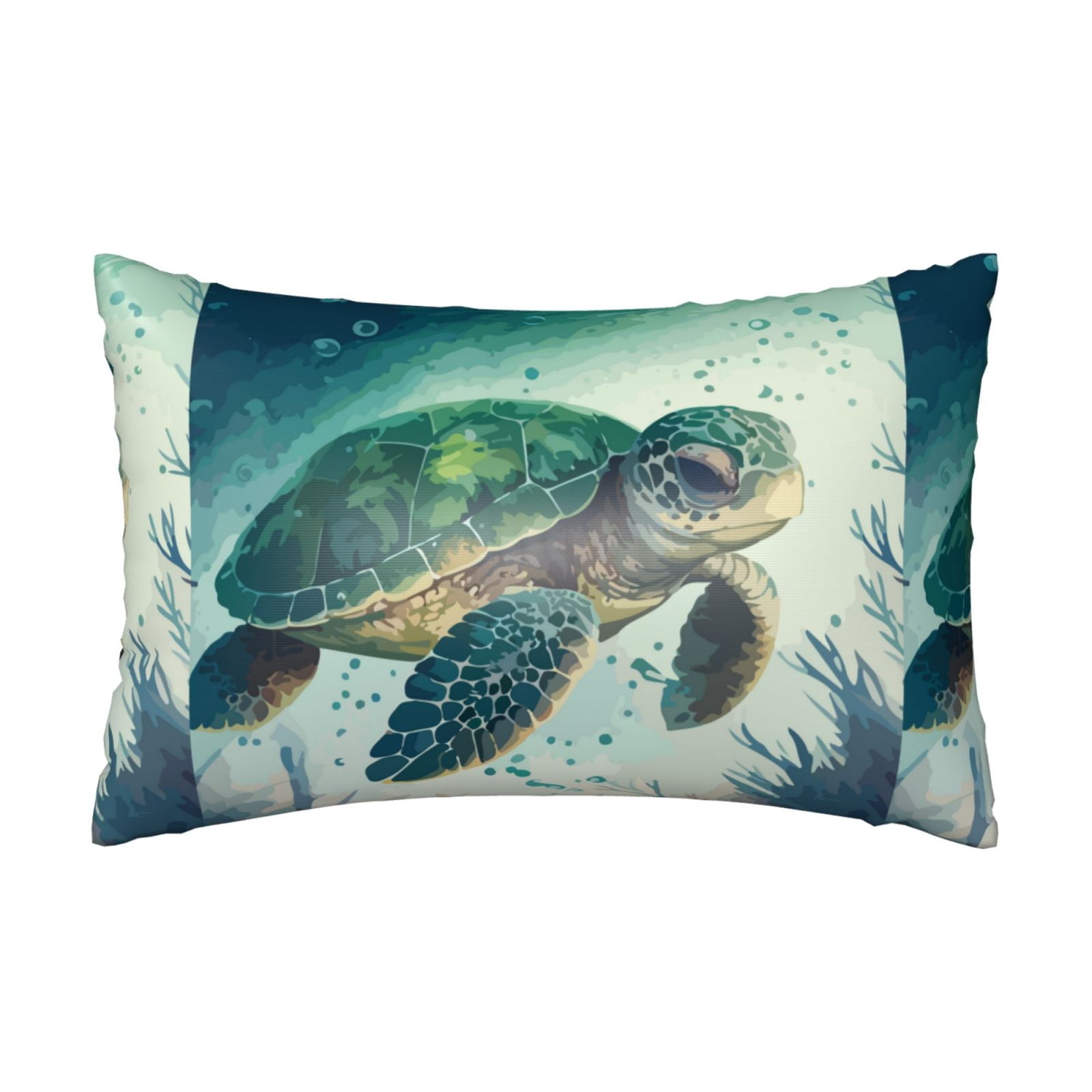 Bingfone Watercolor Turtle1 Print Satin Pillowcase for Hair - Standard ...