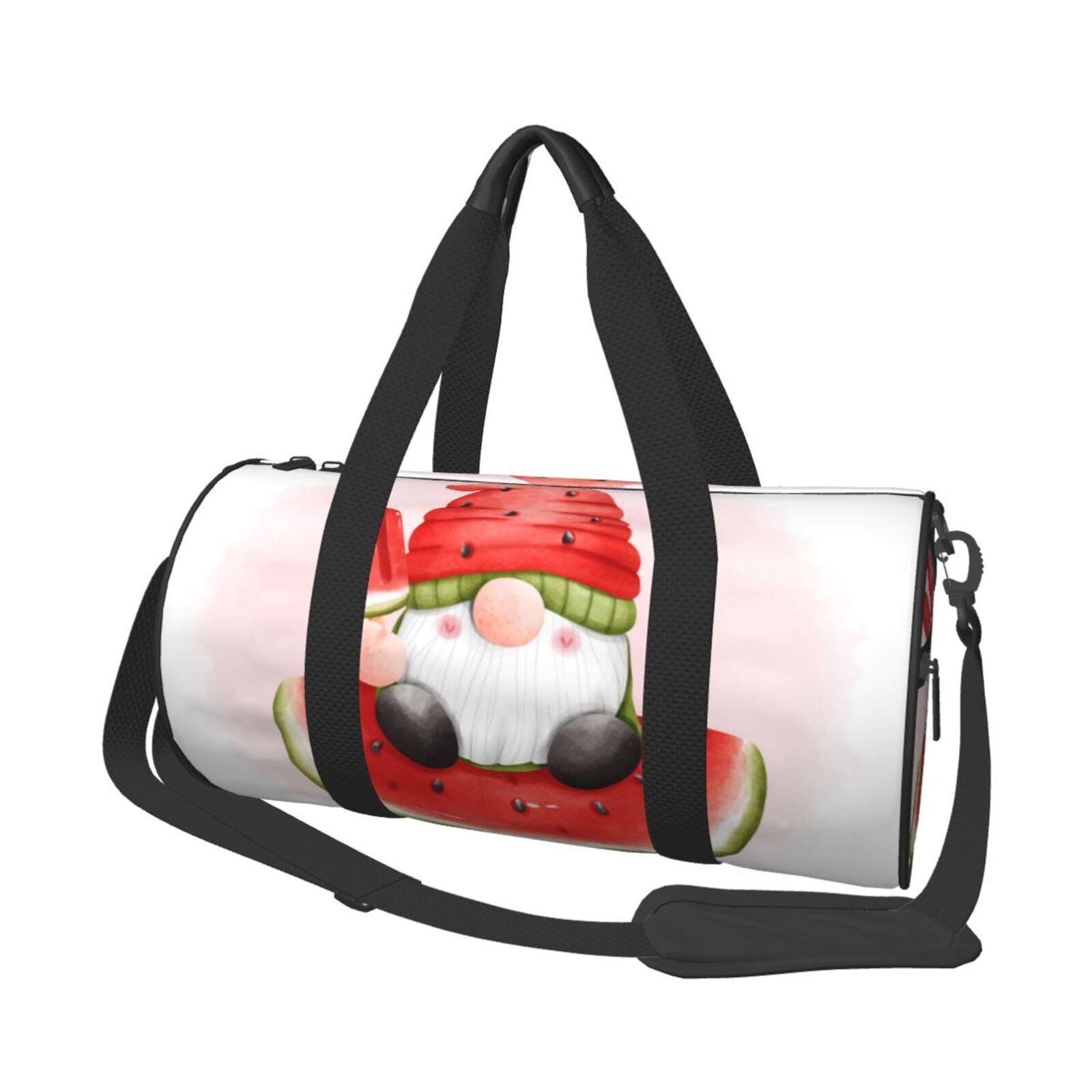 Bingfone Watermelon Gnome Print Gym Duffle Backpack for Men Women ...