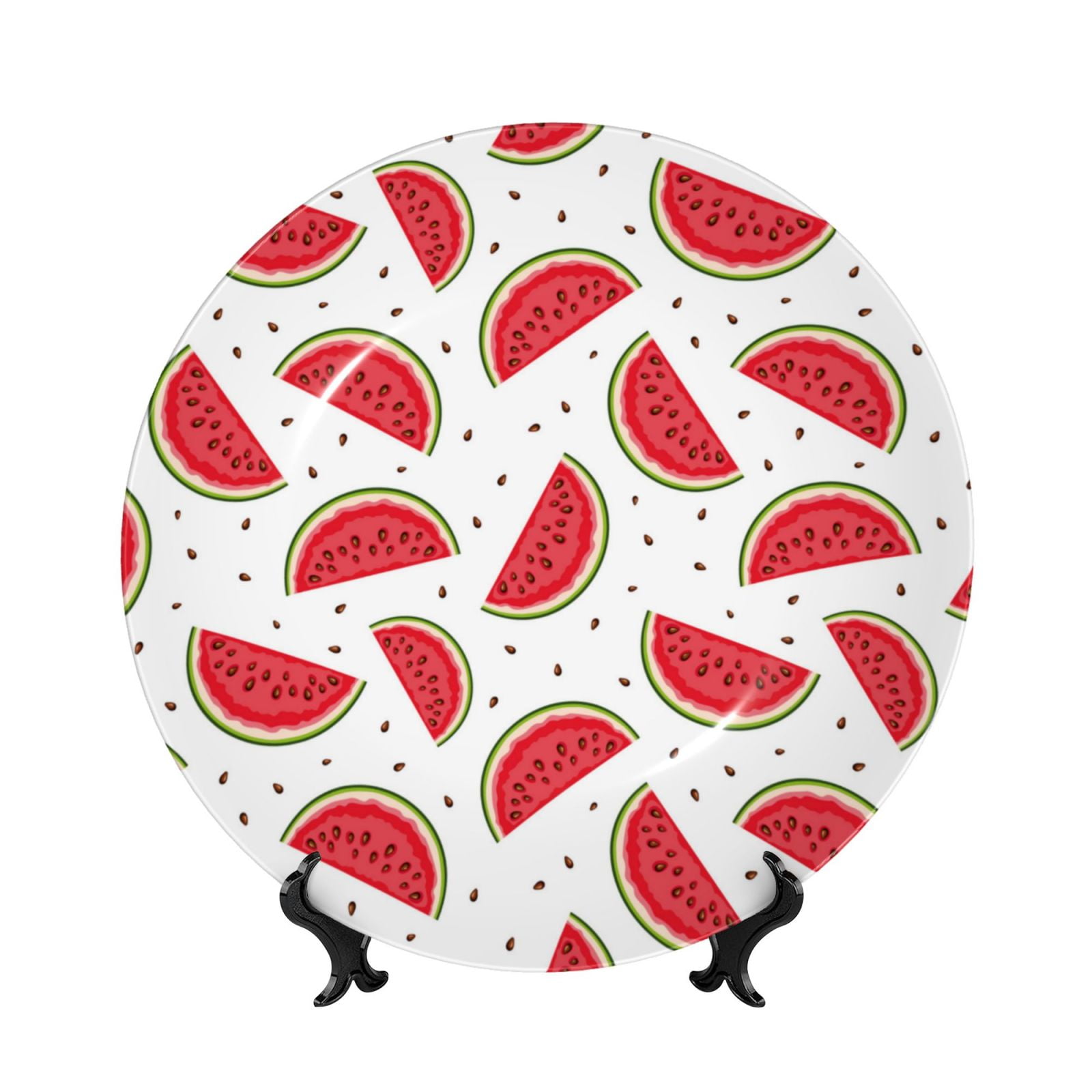 Bingfone Watermelon Print Bone China Dinner Decorative Plates,Handmade ...