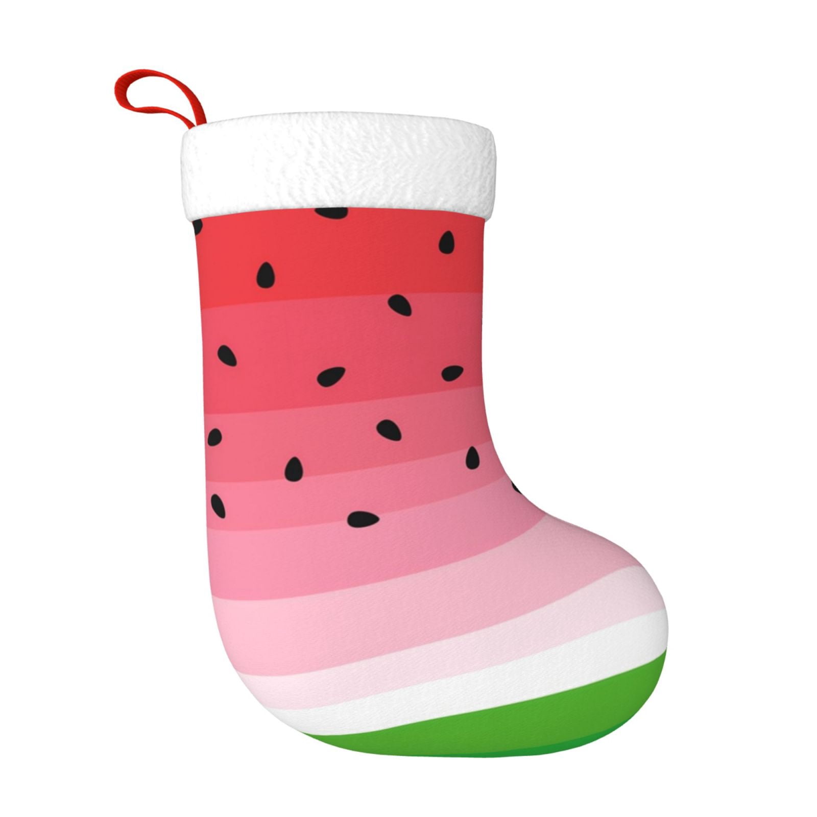 Bingfone Watermelon Print Personalized Christmas Stocking - Snowman ...