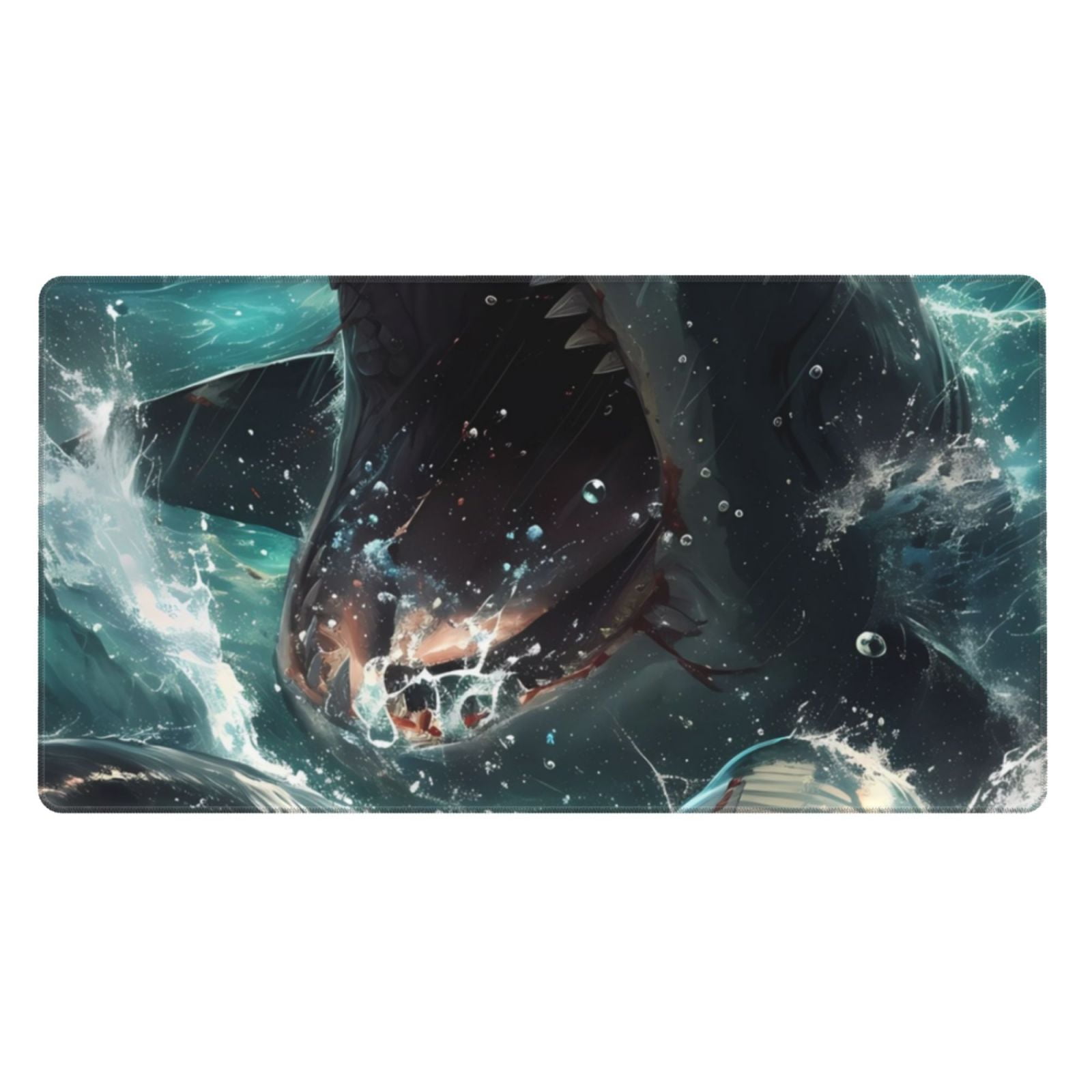 Bingfone Wave Ocean Animal Shark Large Gaming Mouse Pad,Extended Desk ...