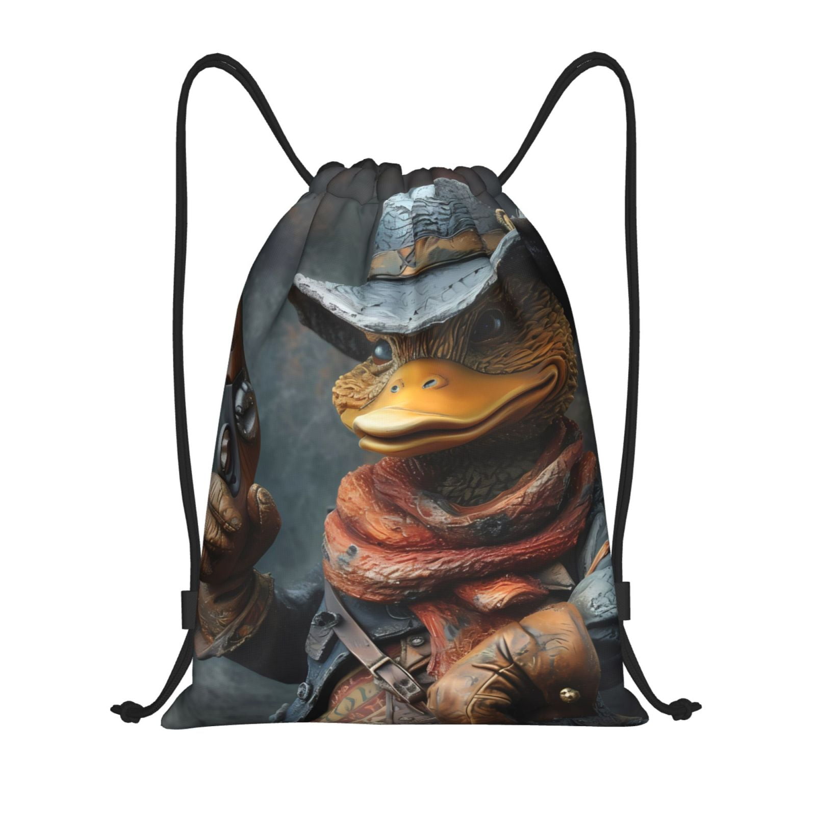 Bingfone Western Cowboy Duck Drawstrings Backpacks Bags for Men Women ...