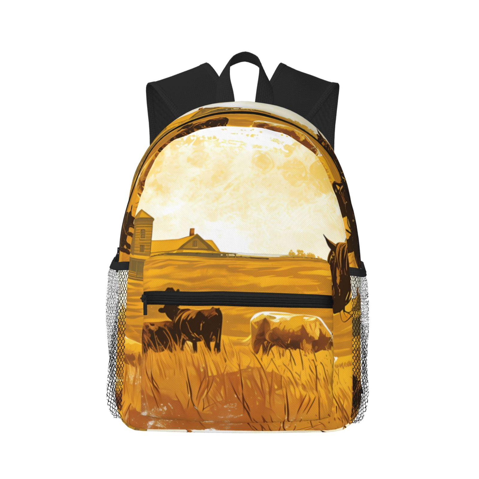 Bingfone Western Cowboy Ranch Kids Backpack Girls And Boys Classic ...