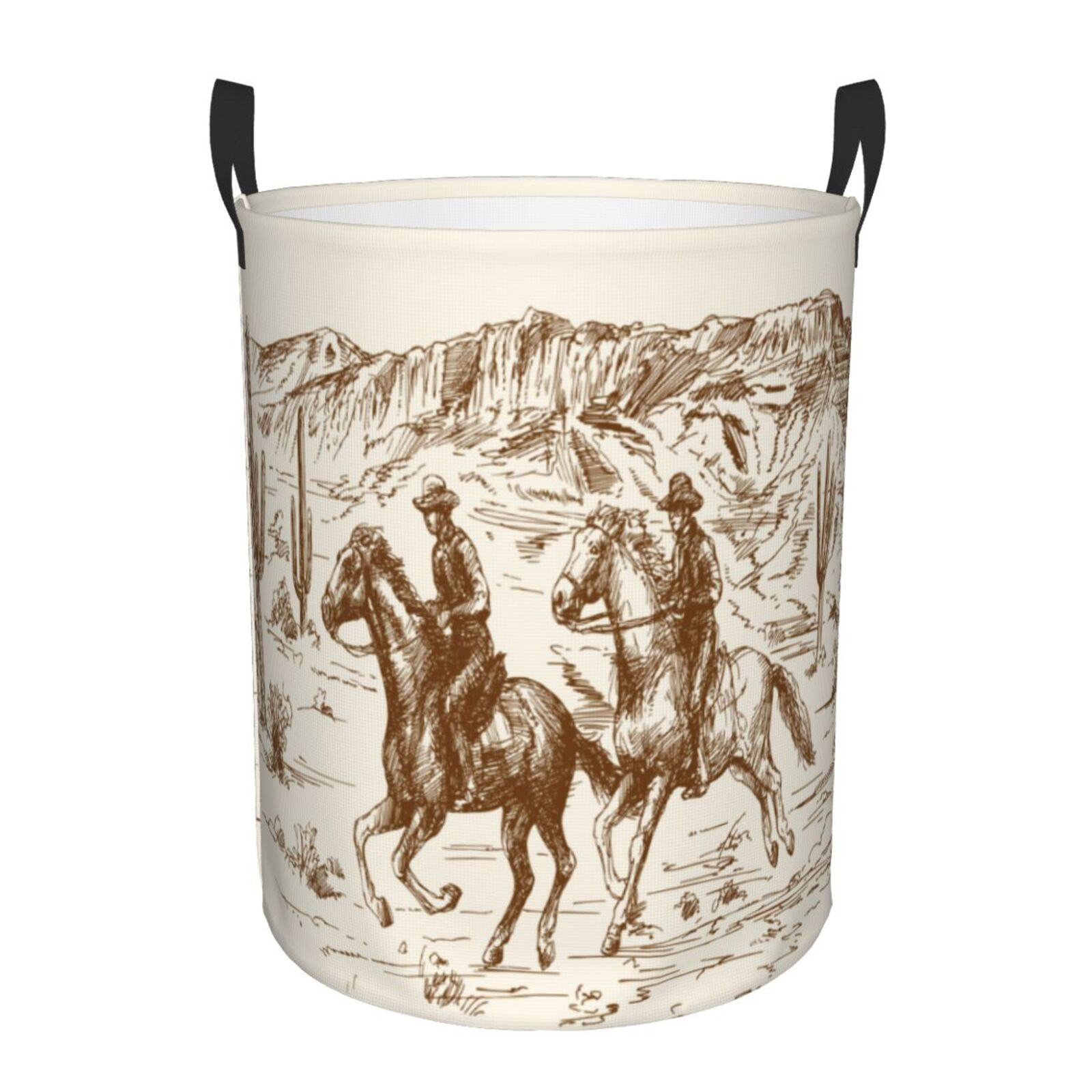 Bingfone Western Desert Cowboys1 Waterproof Foldable Laundry Hamper ...