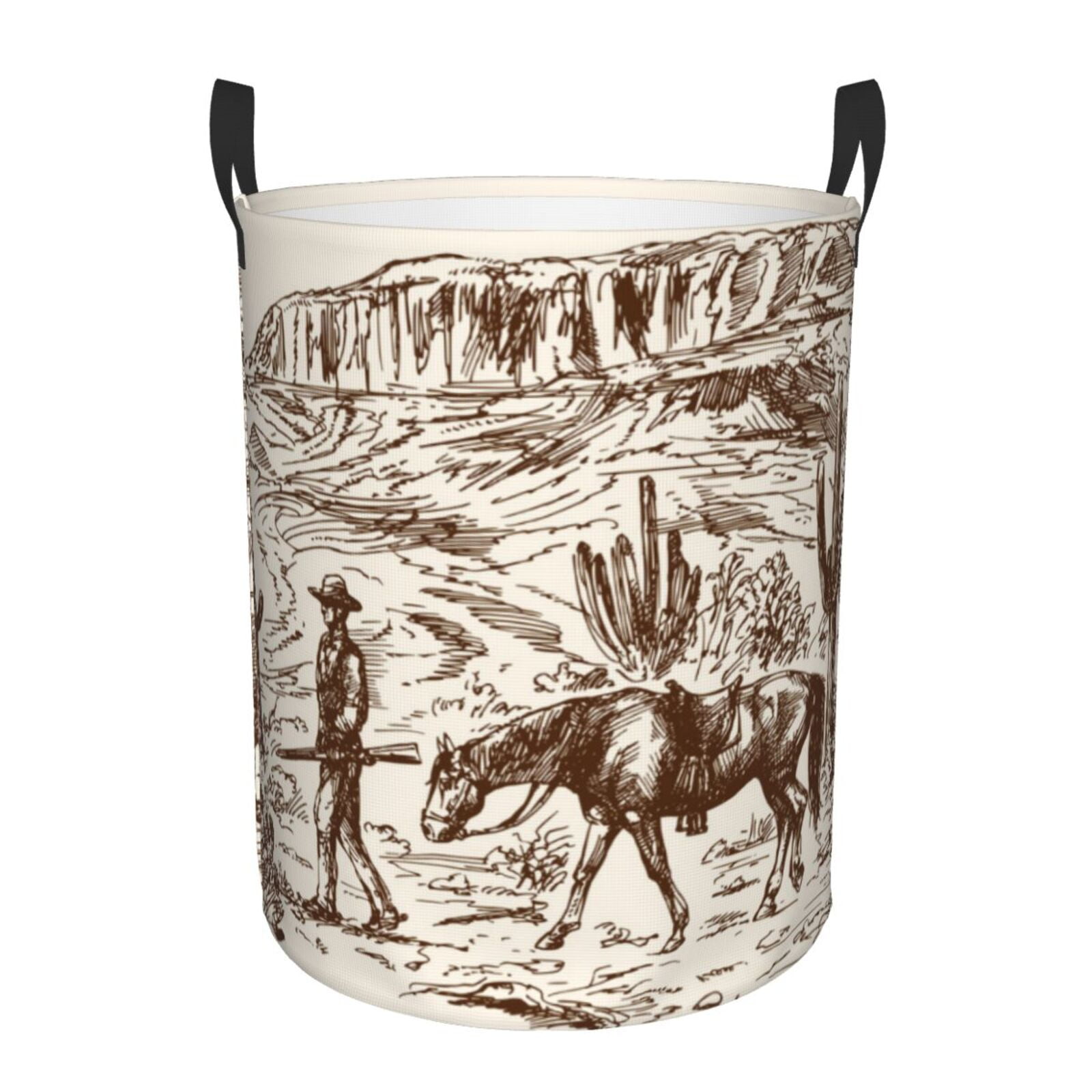 Bingfone Western Desert Cowboys2 Waterproof Foldable Laundry Hamper ...