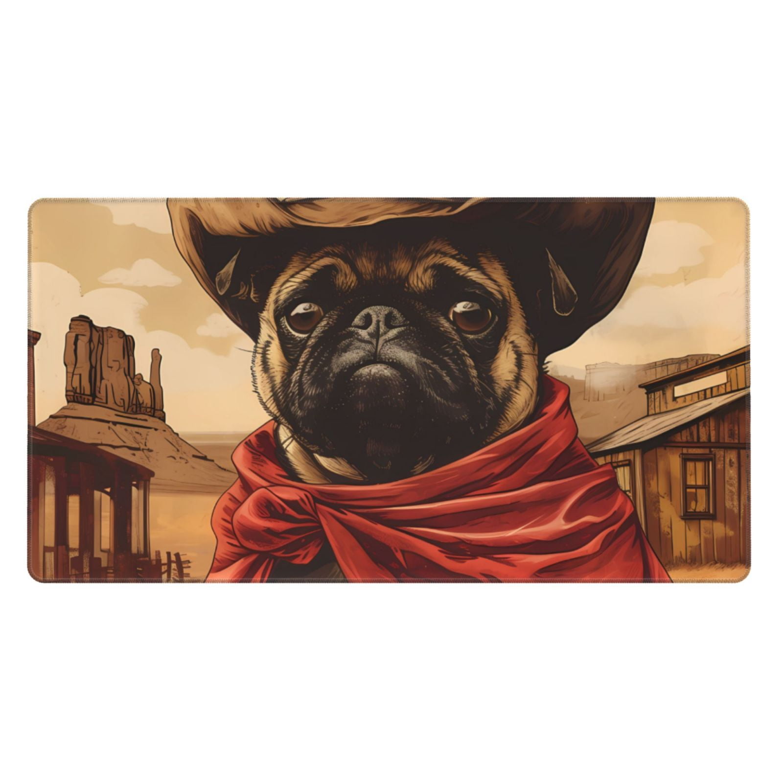 Bingfone Western French Bulldog Cowboy Large Gaming Mouse Pad,Extended ...