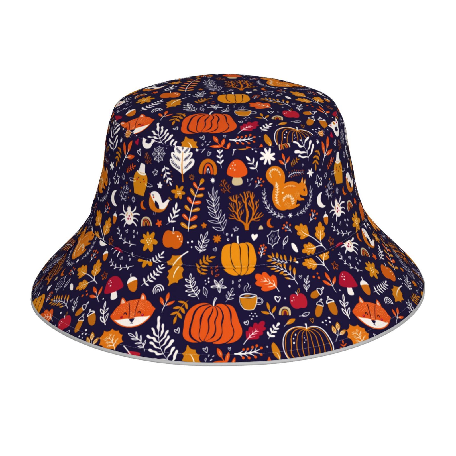Bingfone Whimsical Autumn Forest Bucket Hat for Men Women,Packable ...