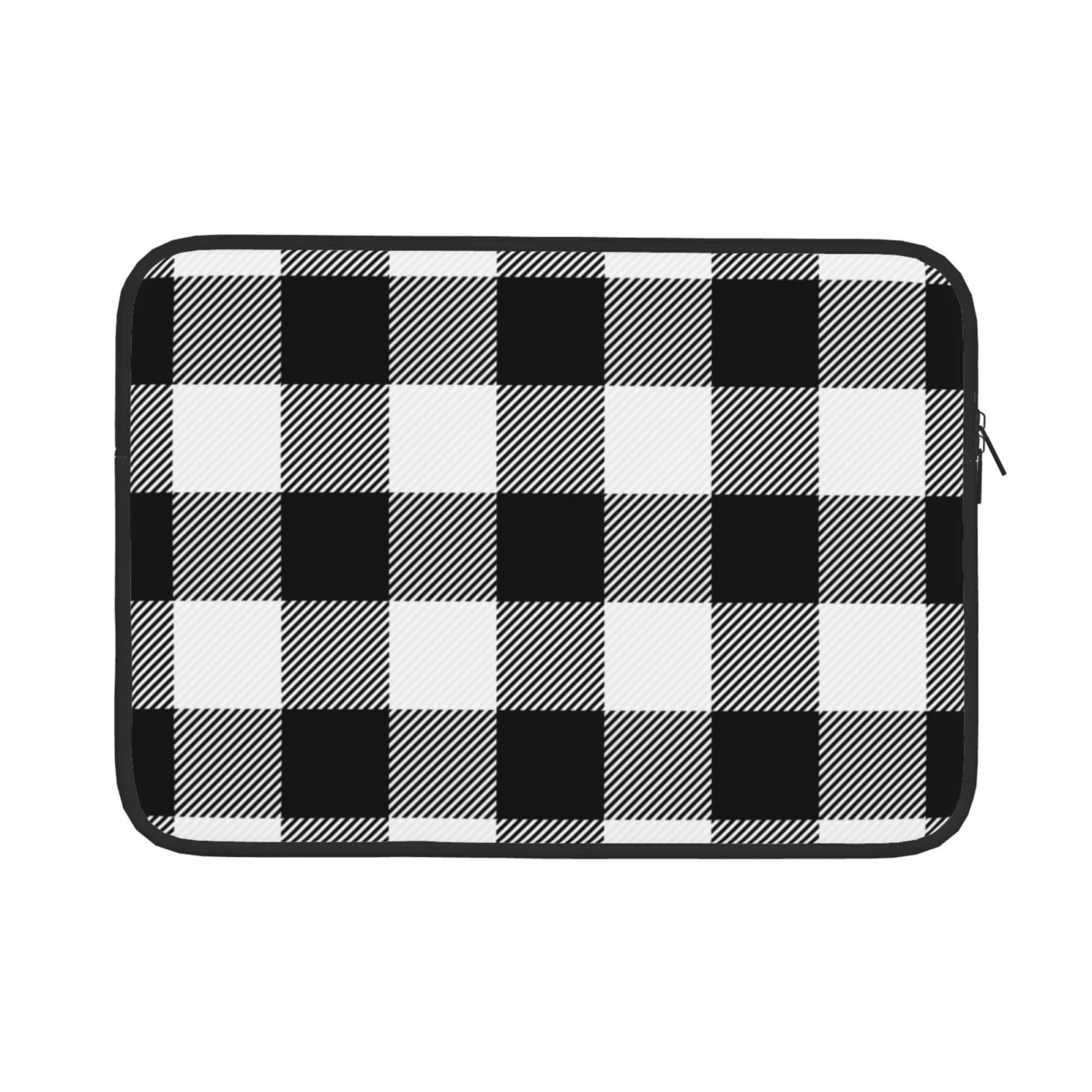 Bingfone White And Black Plaid Laptop Sleeve Case 15 Inch, 360 ...