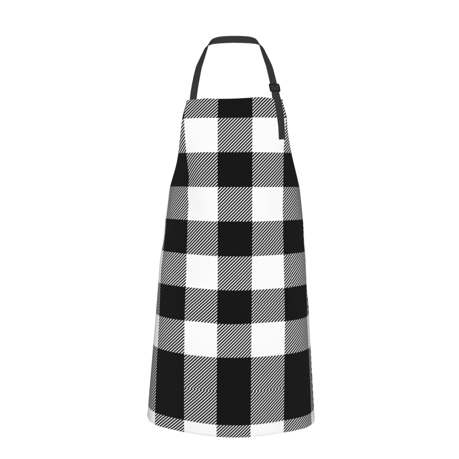 Bingfone White And Black Plaid Pattern Apron Gifts For Men, Women ...