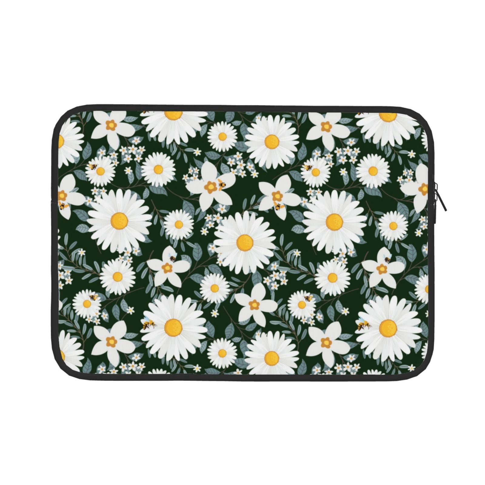 Bingfone White Daisies And Bee Laptop Sleeve Case 13 Inch, 360 ...