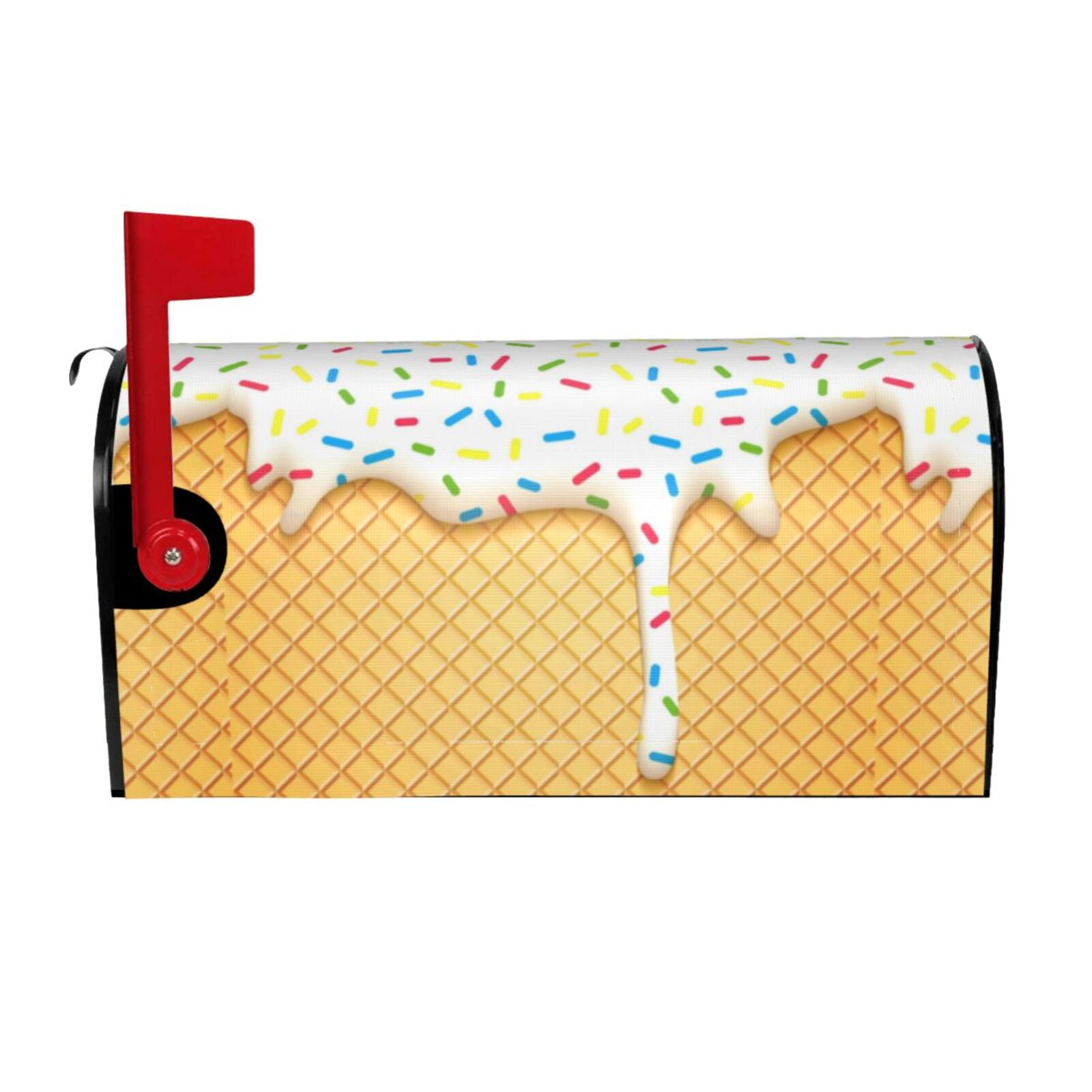 Bingfone White Ice Cream Magnetic Mailbox Cover Standard Size For ...