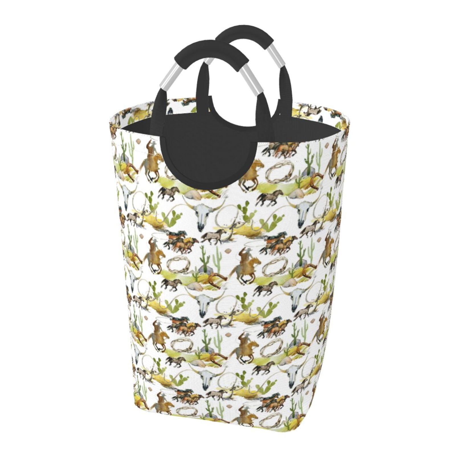 Bingfone Wild West Western Laundry Hamper,Large Canvas Fabric ...