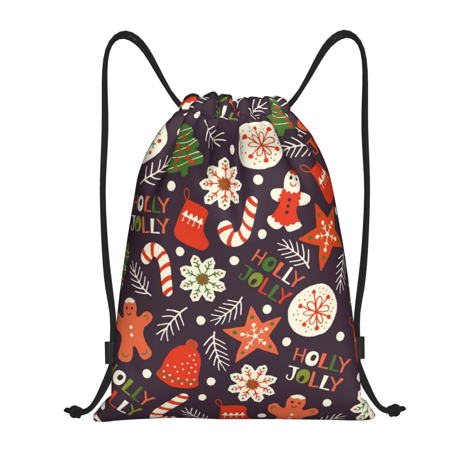 Bingfone Winter Holiday Christmas Drawstrings Backpacks Bags For Men ...