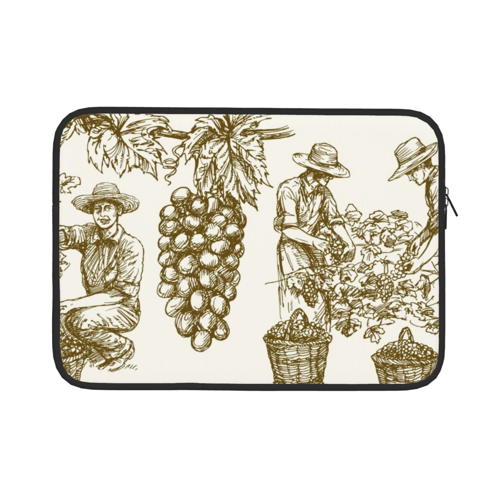 Bingfone Workers Cutting Grapes From Vineyard Laptop Sleeve Case 13 ...