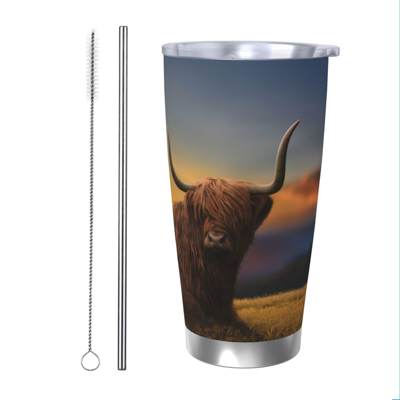 Bingfone Yak for 20 Oz Stainless Steel Travel Mug Double Wall Water ...