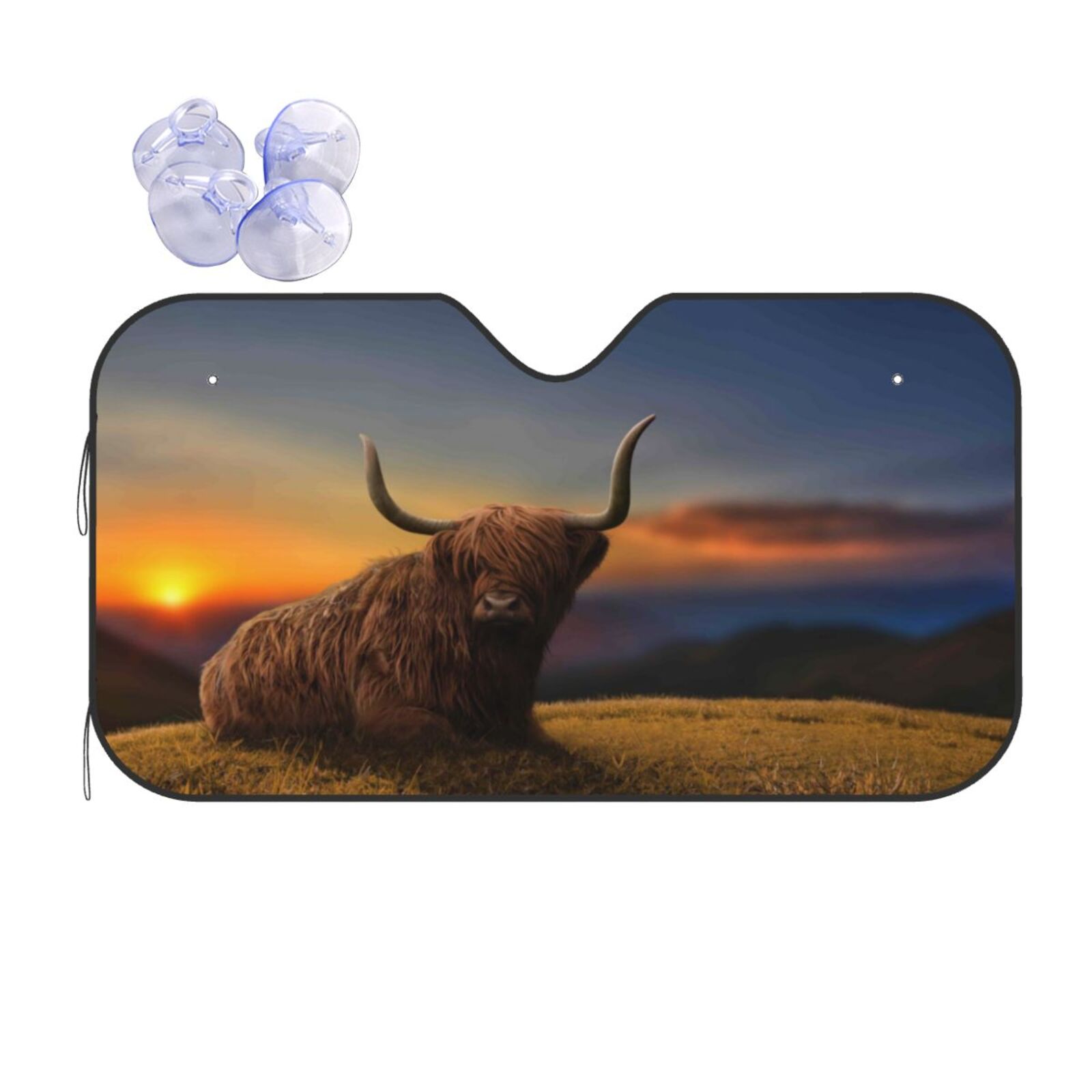 Bingfone Yak Car Windshield Sun Shade Protector Keep Your Vehicle Cool ...