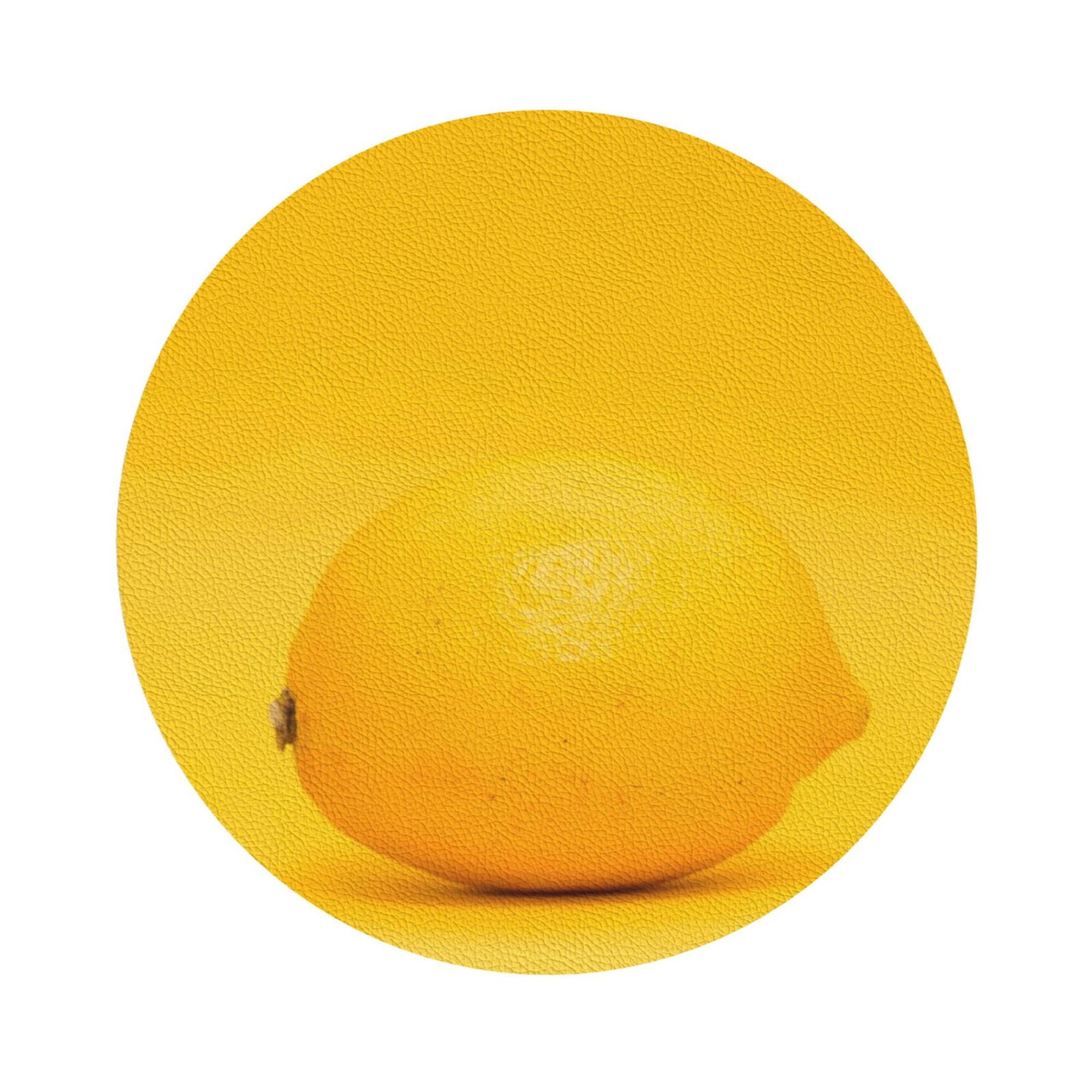 Bingfone Yellow Lemon Personalized Coaster Set 4 For Drinks Coffee Table Bar Beer Wine Cup ...