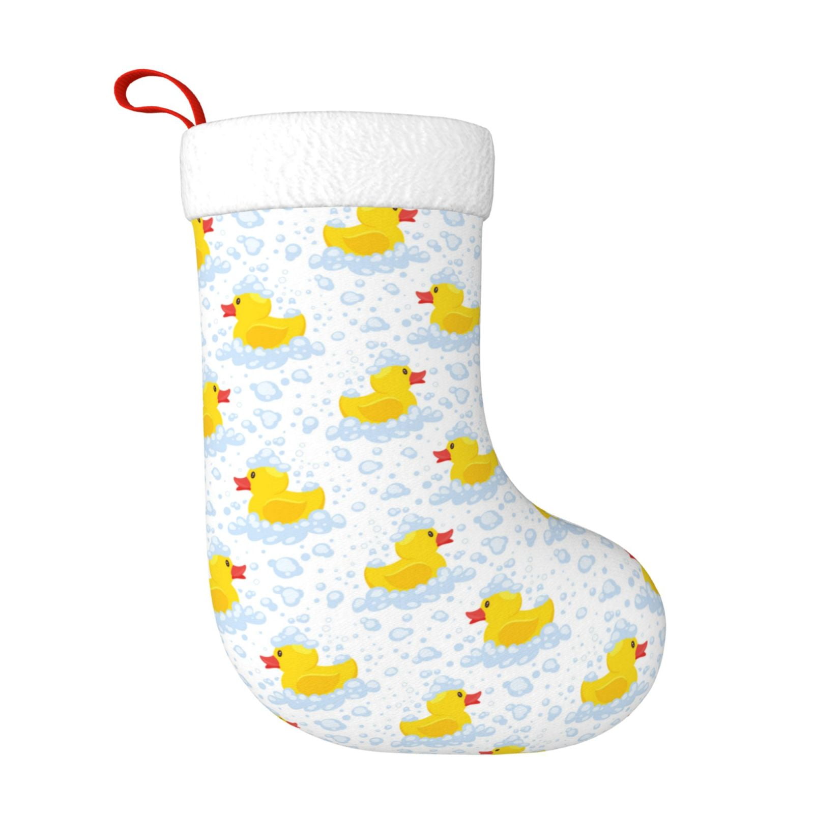 Bingfone Yellow Rubber Duck Print Personalized Christmas Stocking ...