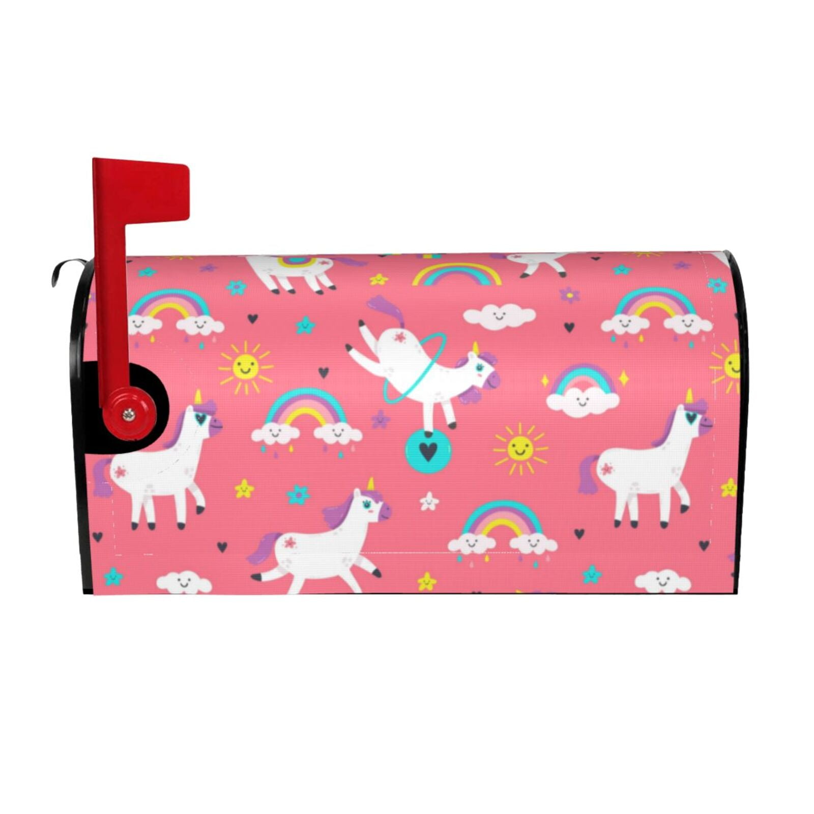 Bingfone Yoga Unicorn Magnetic Mailbox Cover Standard Size For Garden ...