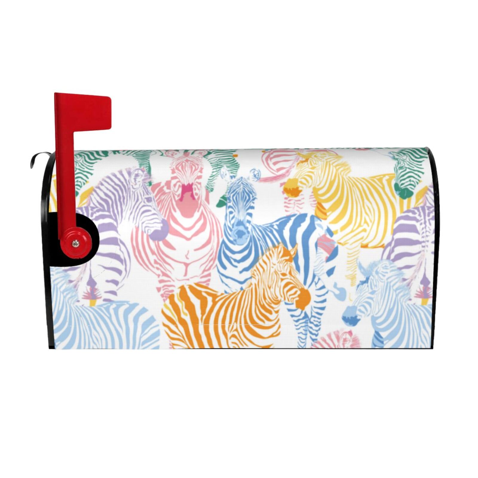 Bingfone Zebra Colourful Magnetic Mailbox Cover Standard Size For ...
