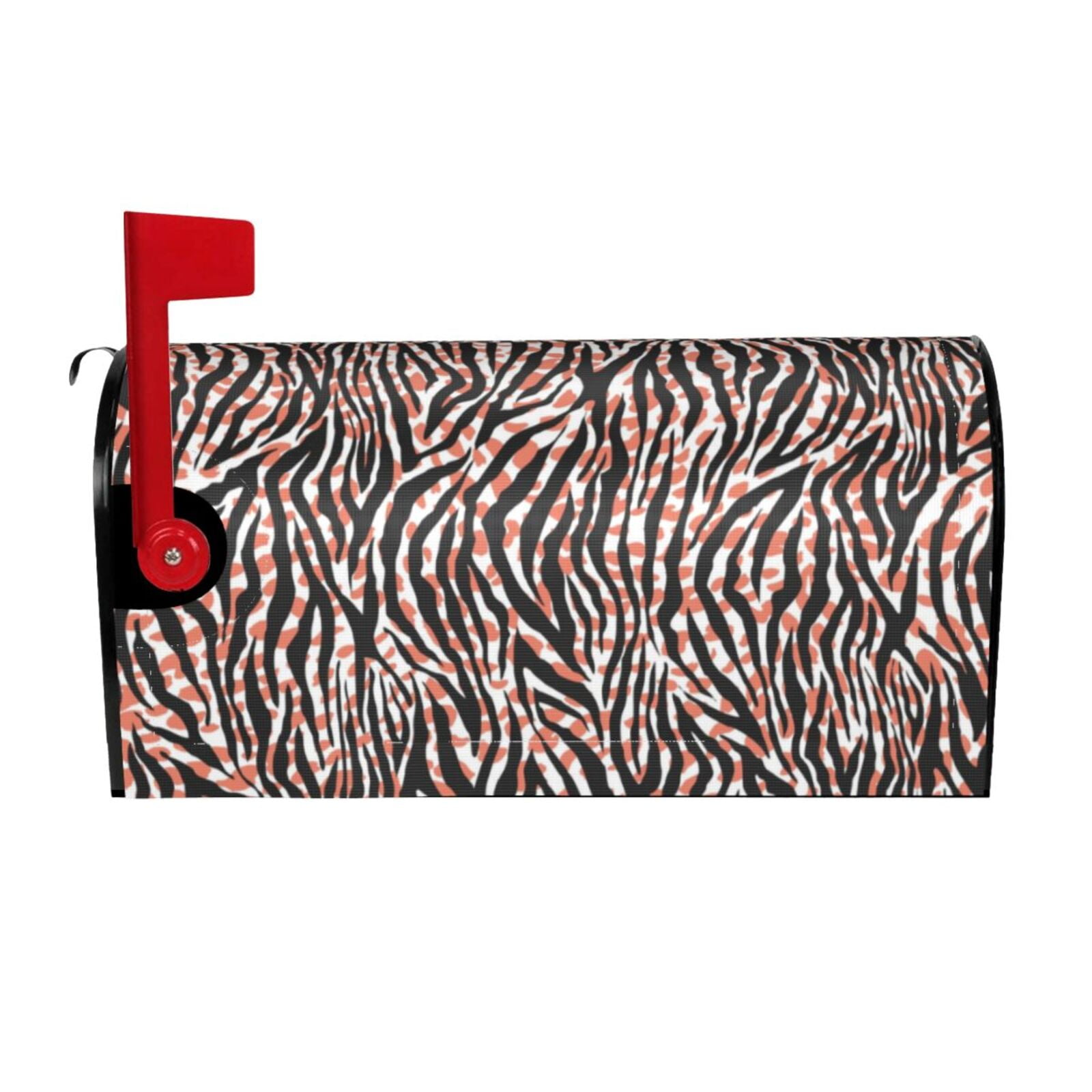 Bingfone Zebra Skin And Leopard Print Magnetic Mailbox Cover Standard ...