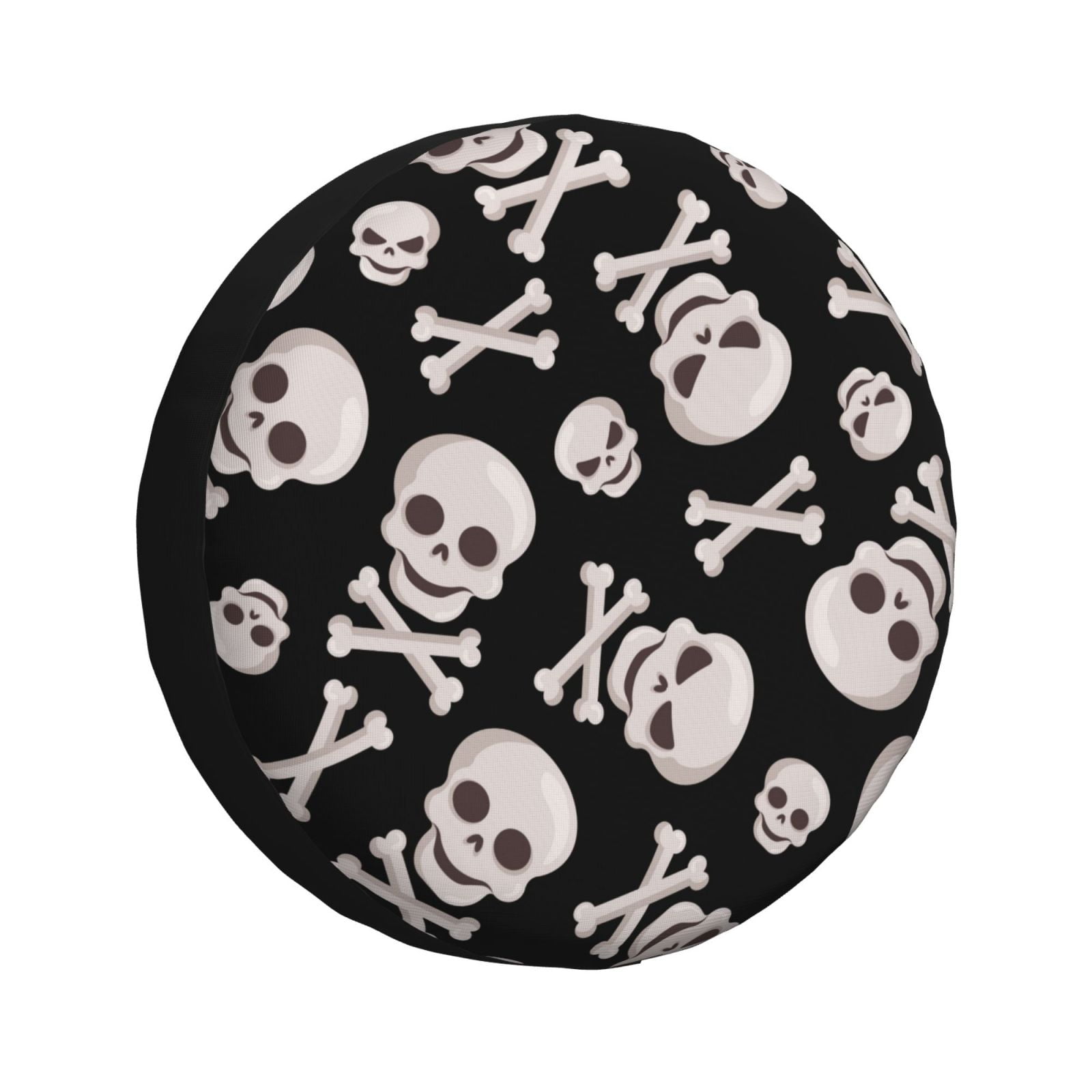 Bingfone black white Skull bone Spare Tire Cover Weatherproof Universal ...