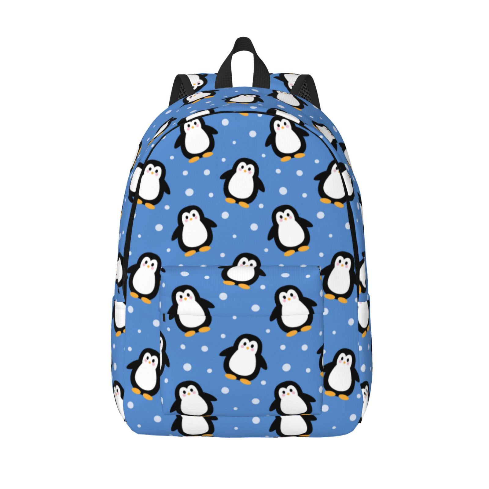 Bingfone cute penguin Print Canvas College Laptop Backpack, Large ...