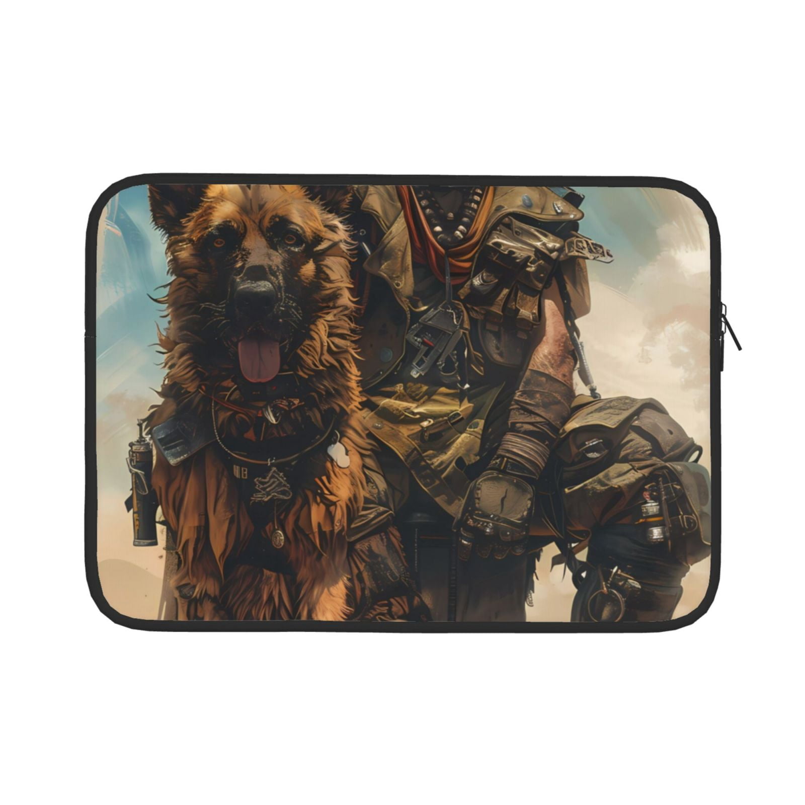 Bingfone desert Man Shepherd Dog Laptop Sleeve Case 13 inch , 360 ...