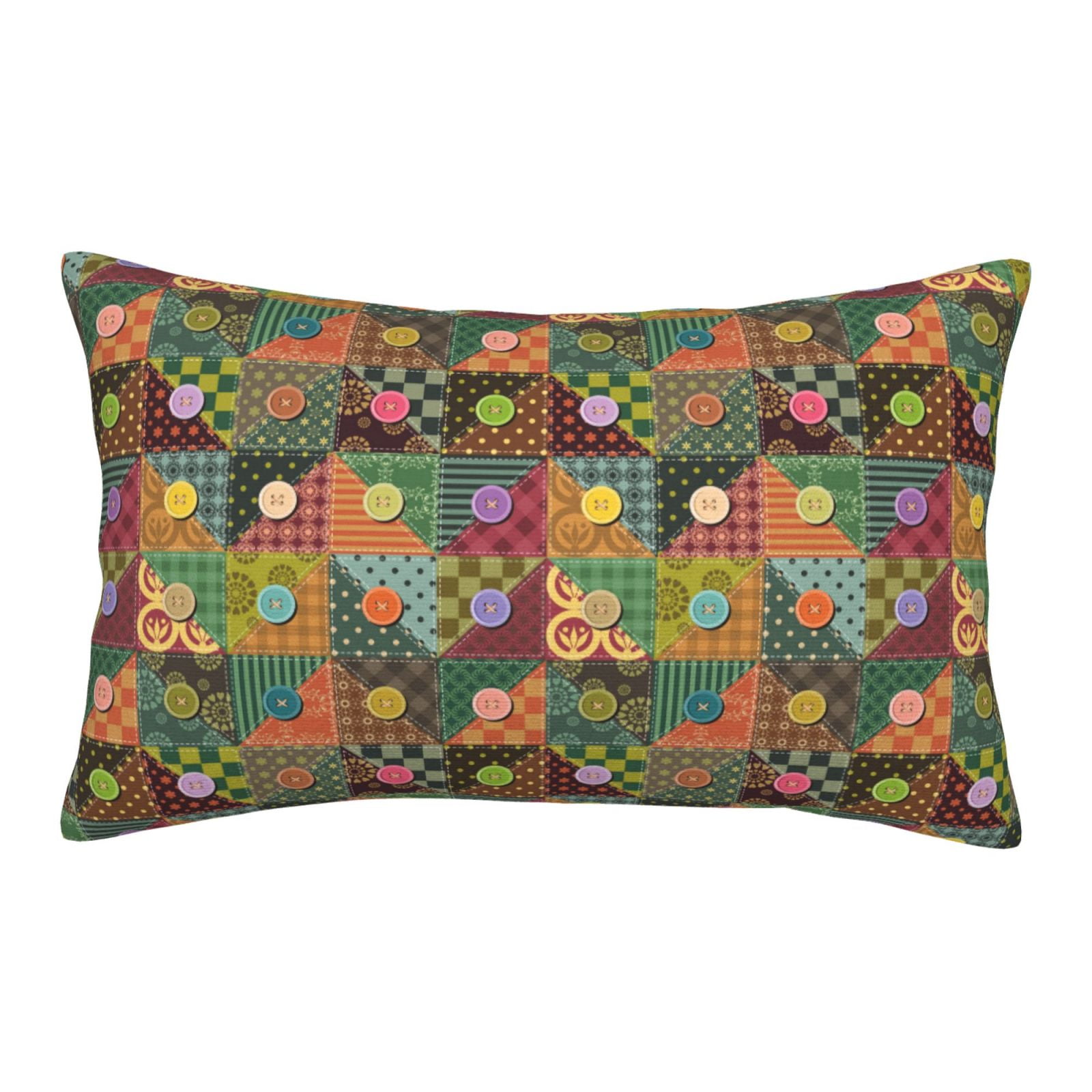 Bingfone different patchwork Standard Size Pillowcase, Long Staple Pure ...