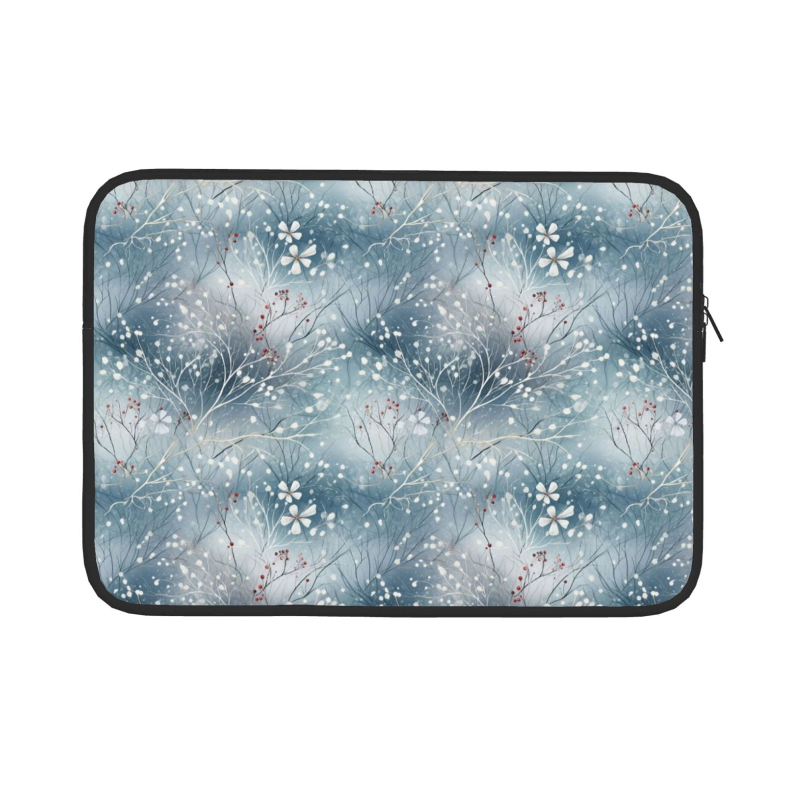 Bingfone enchanted winter snowflake holly Laptop Sleeve Case 13 inch ...