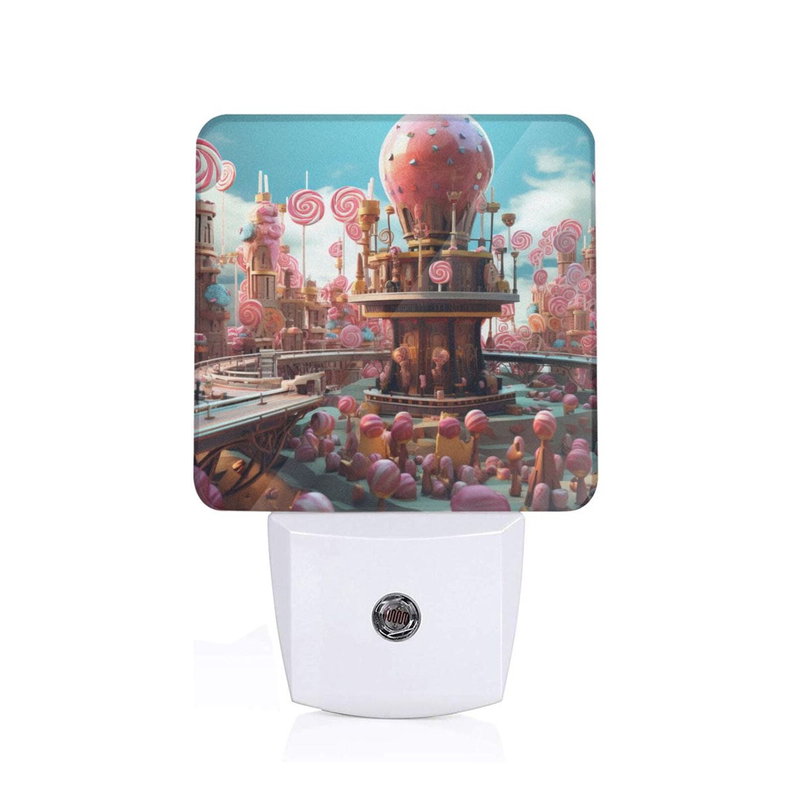 Bingfone fairy-tale-world-with-delicious-candy Print Night Lights Plug ...