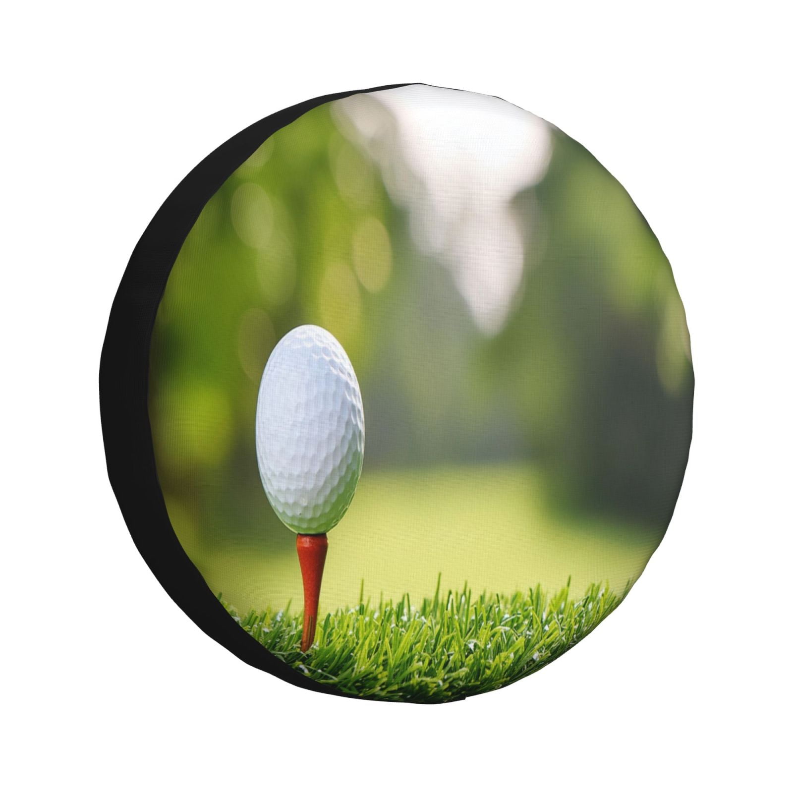 Bingfone golf ball perched on a tee Spare Tire Cover Weatherproof ...
